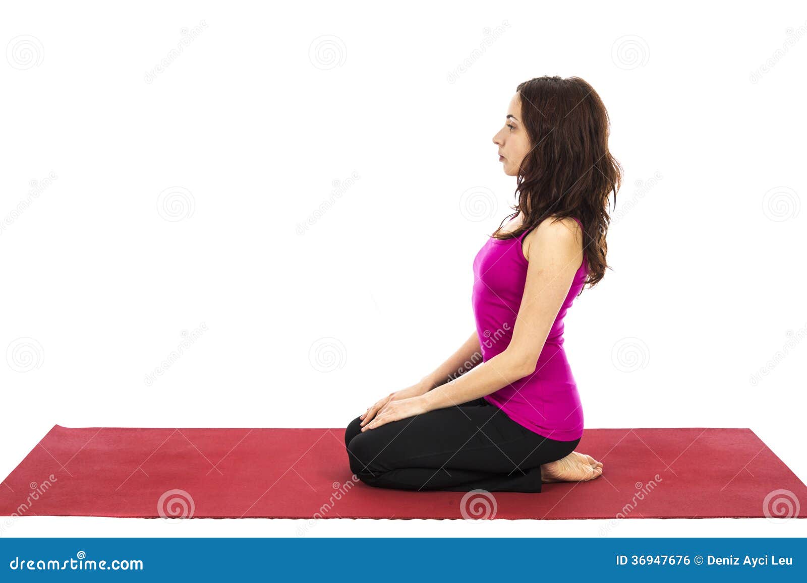 Hero Pose, Virasana Royalty-Free Stock Photography | CartoonDealer.com ...