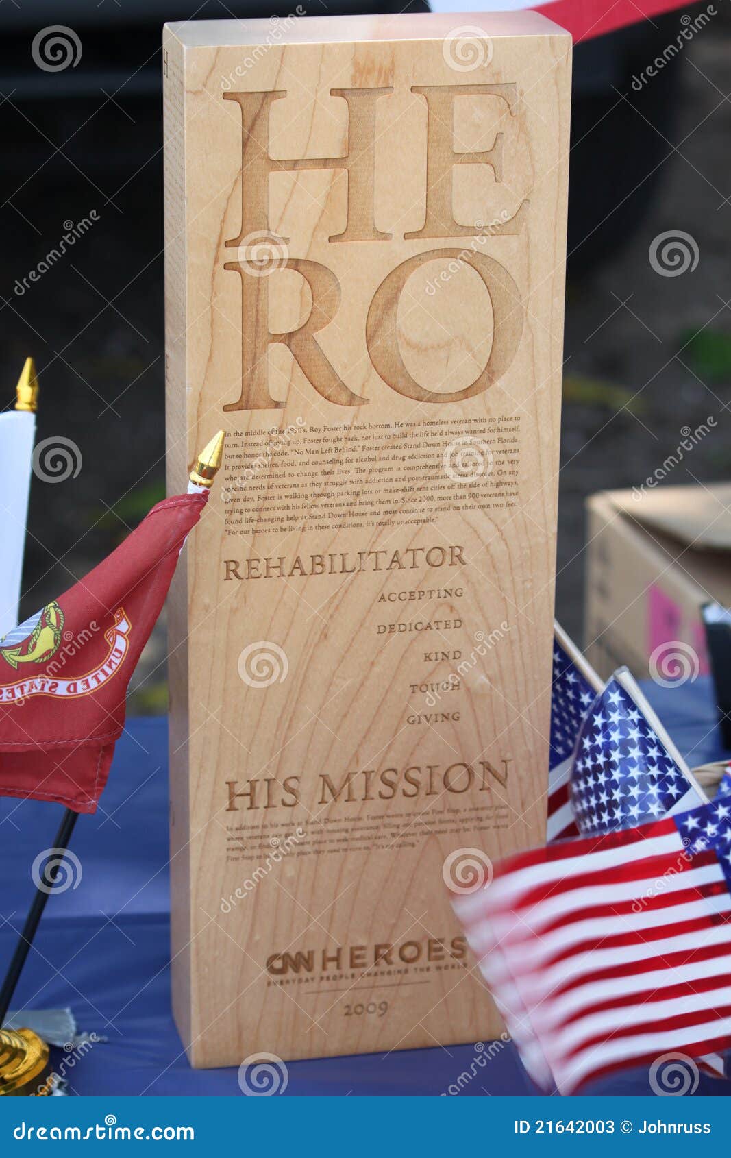 A Hero s Award editorial stock photo. Image of foster - 21642003