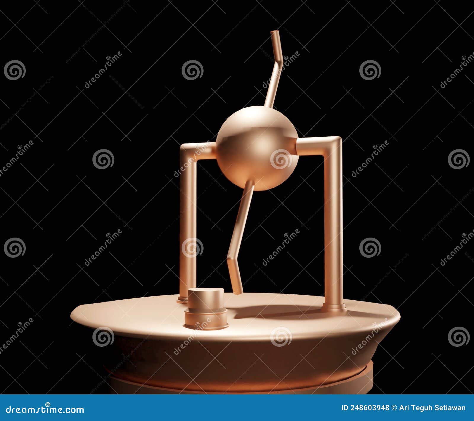 A Hero S Engine is a Simple, Bladeless Radial Steam Turbine Stock ...