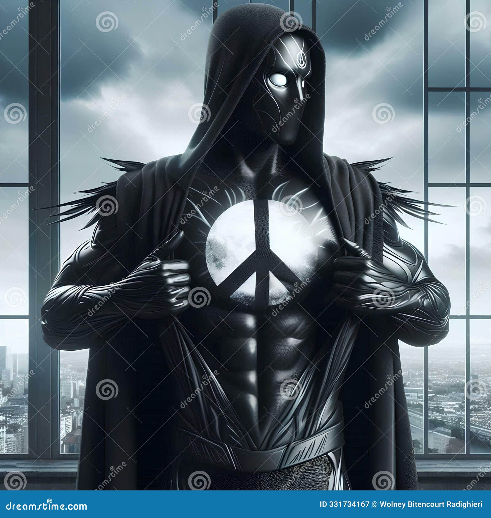 The hero the world needs stock illustration. Illustration of darkness ...