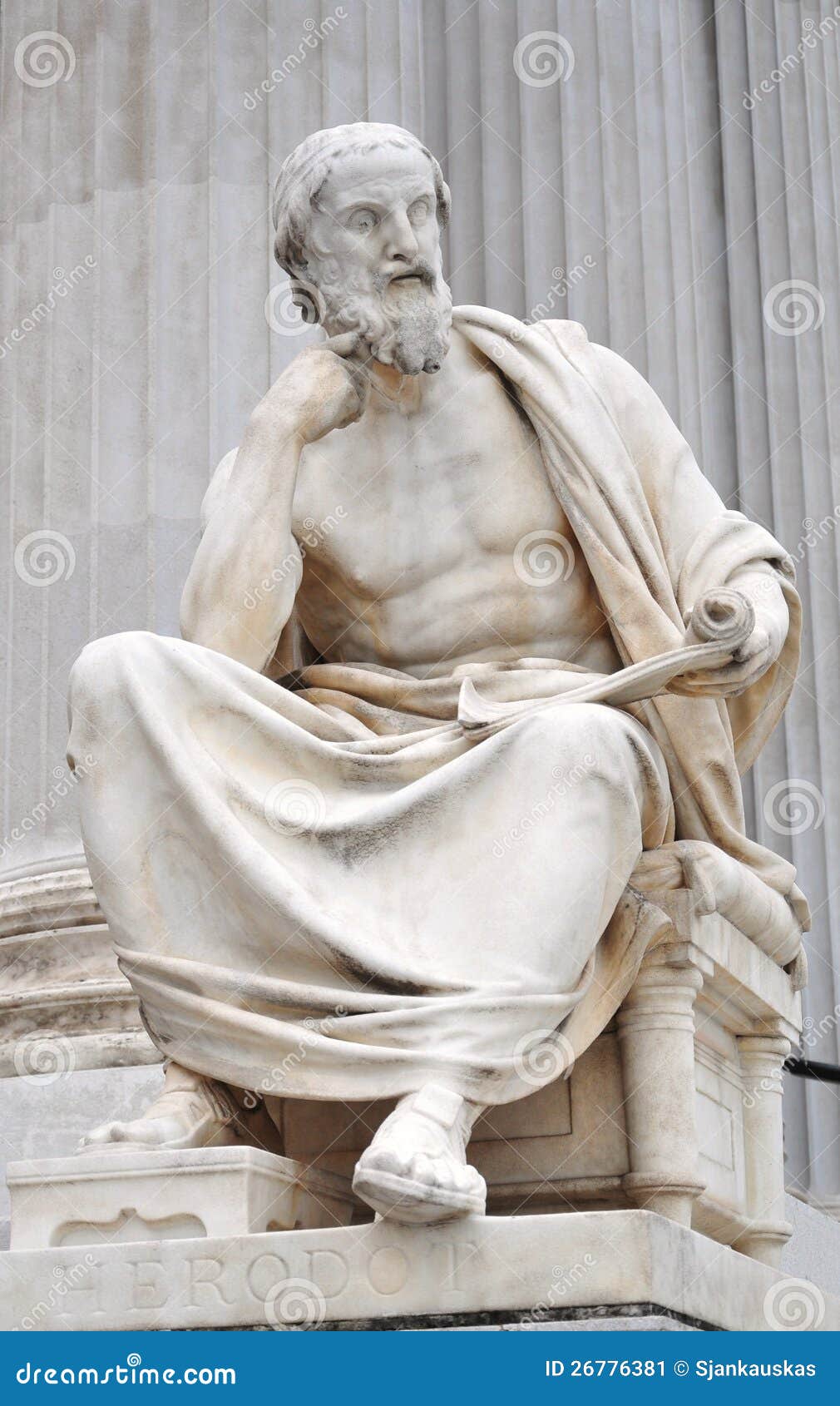Herodotus statue stock image. Image of closeup, ancient - 26776381