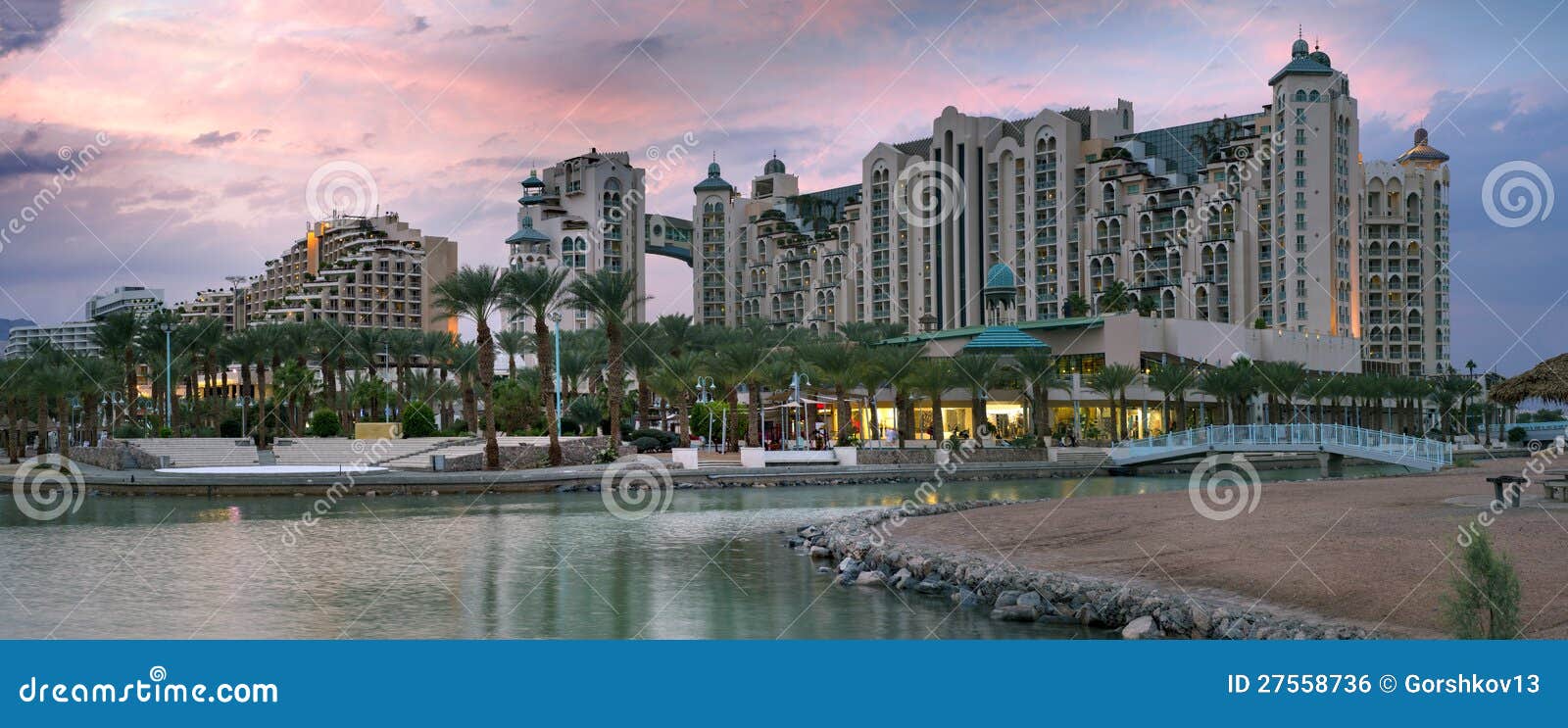 Herods and Dan Resort Hotels of Elat,Israel Stock Photo - Image of ...