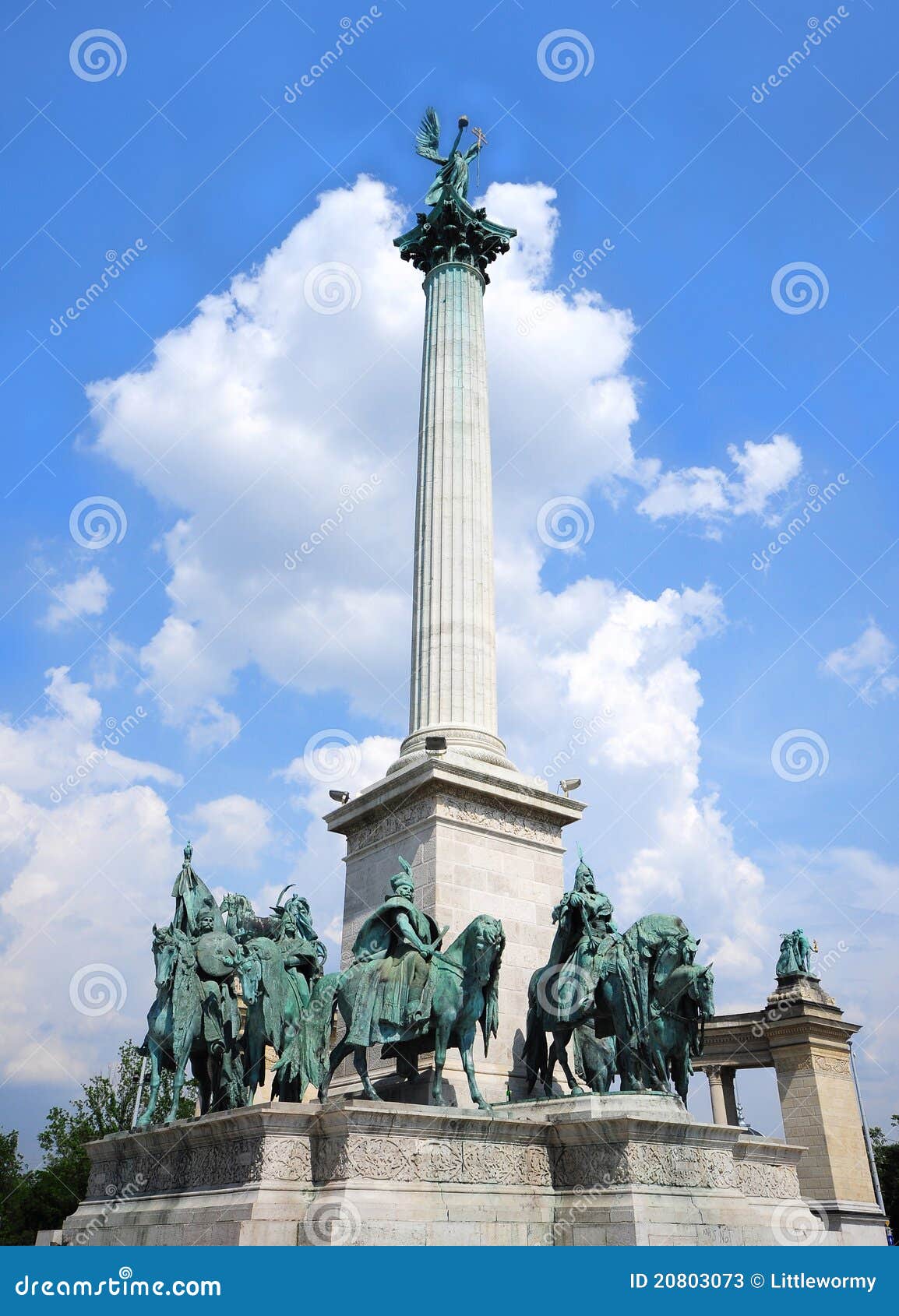 Heroes Square, Budapest, Hungary Stock Image - Image of cloud, hungary ...