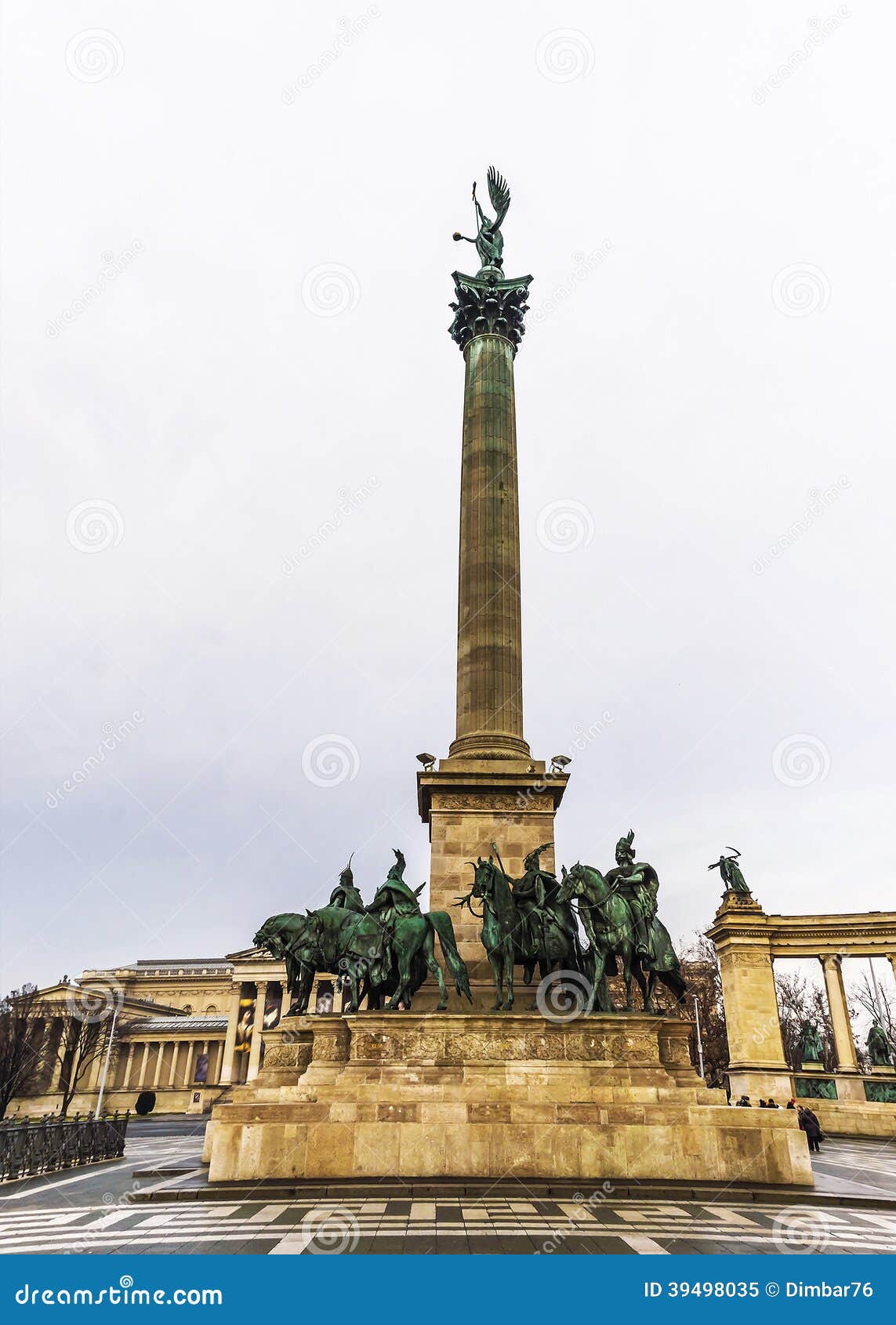 Heroes Square in Budapest, Hungary, Europe Stock Image - Image of ...