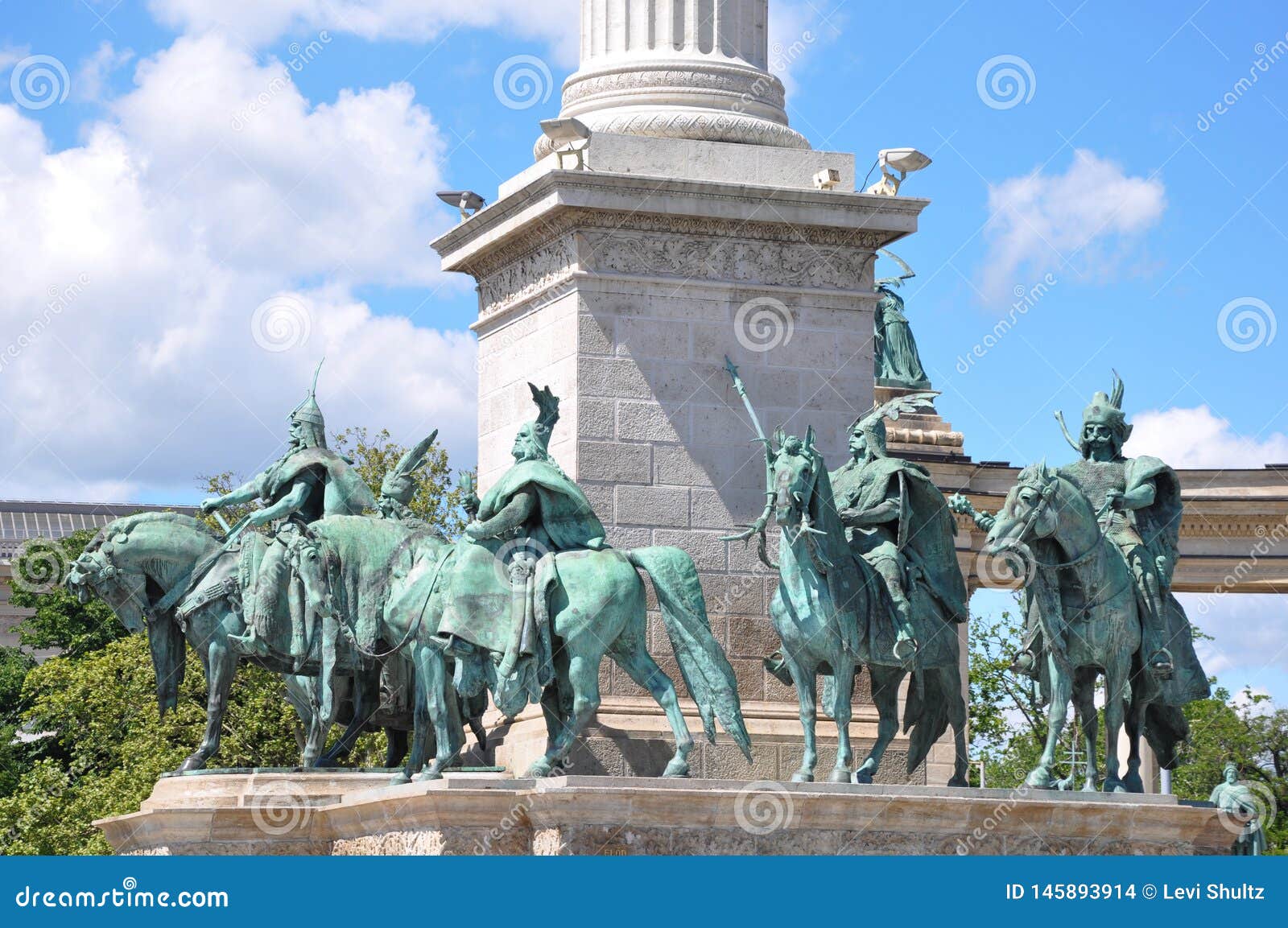 Heroes` Square in Budapest Hungary Stock Photo - Image of city, major ...
