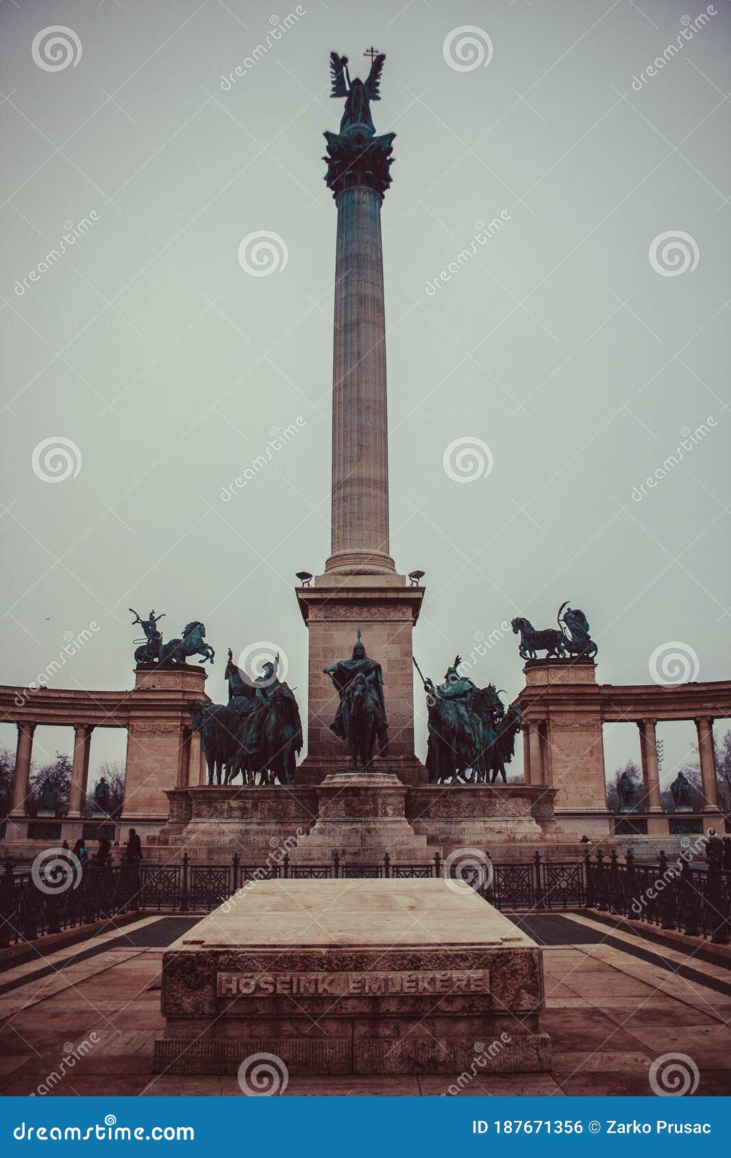 Heroes` Square, Budapest, Hungary Stock Photo - Image of magyars ...
