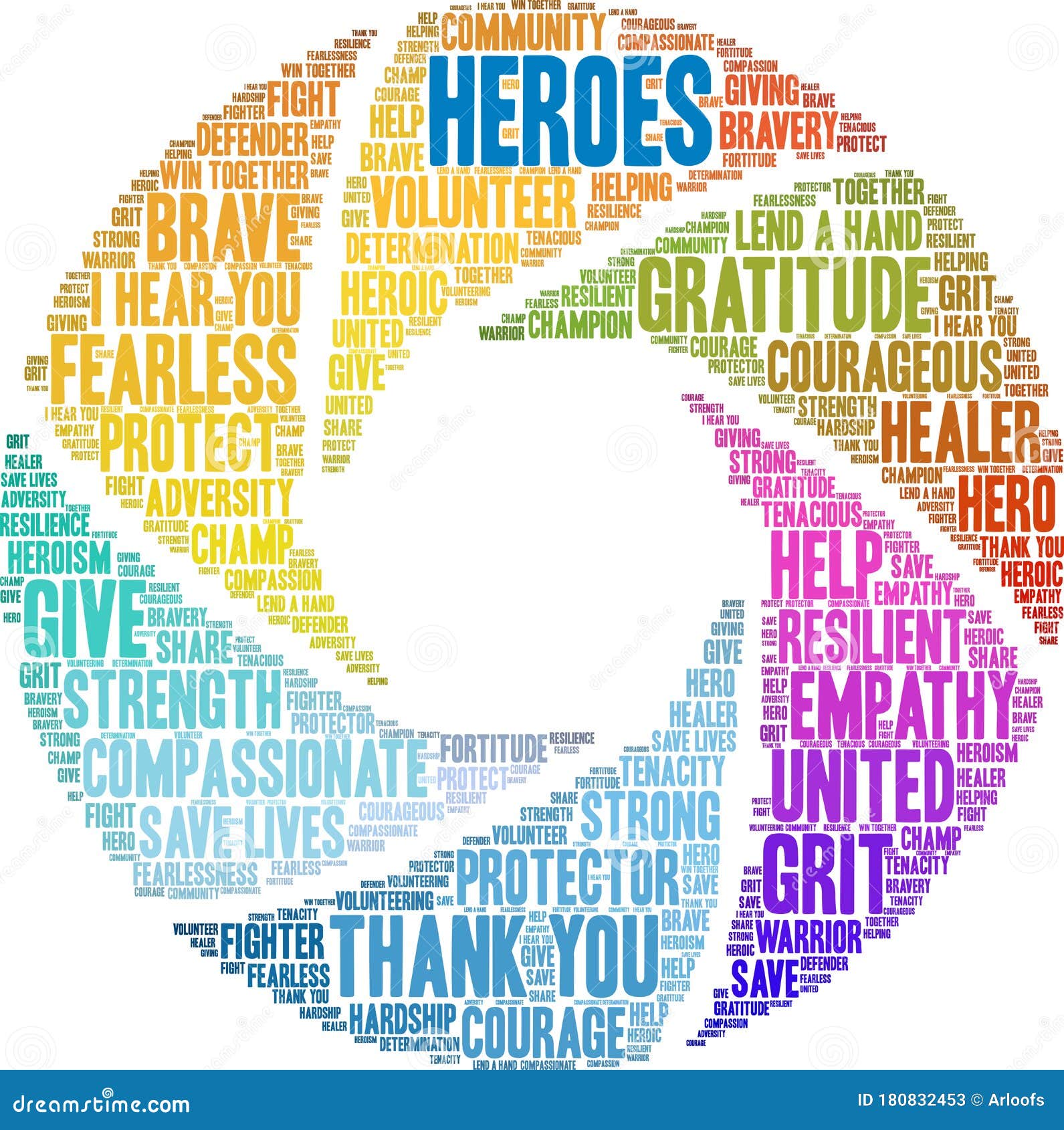 Heroes Word Cloud stock vector. Illustration of healer - 180832453