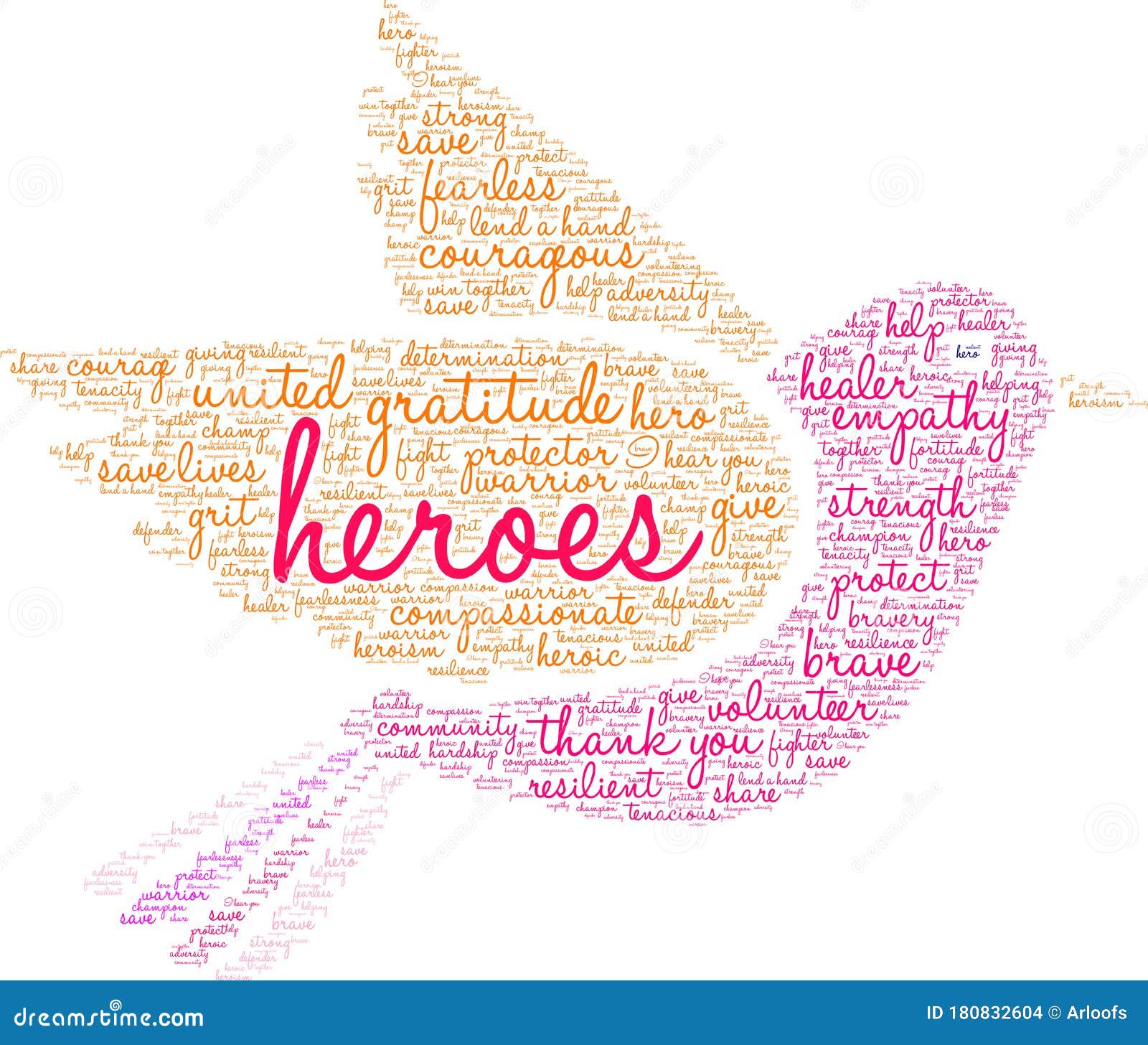 Heroes Word Cloud stock vector. Illustration of hero - 180832604