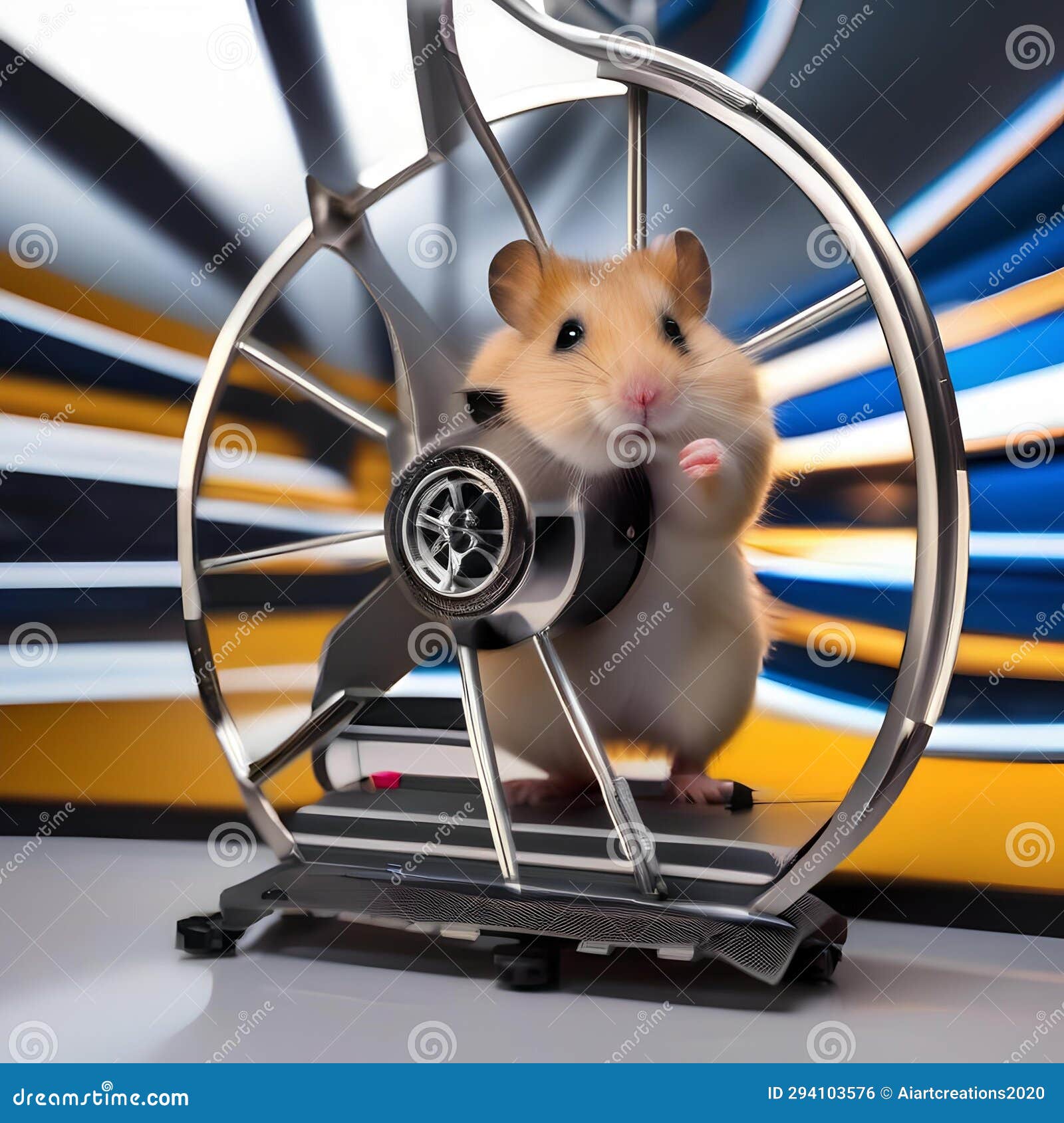 A Heroic Hamster in a High-tech Wheel, Rolling into Action To Save the ...