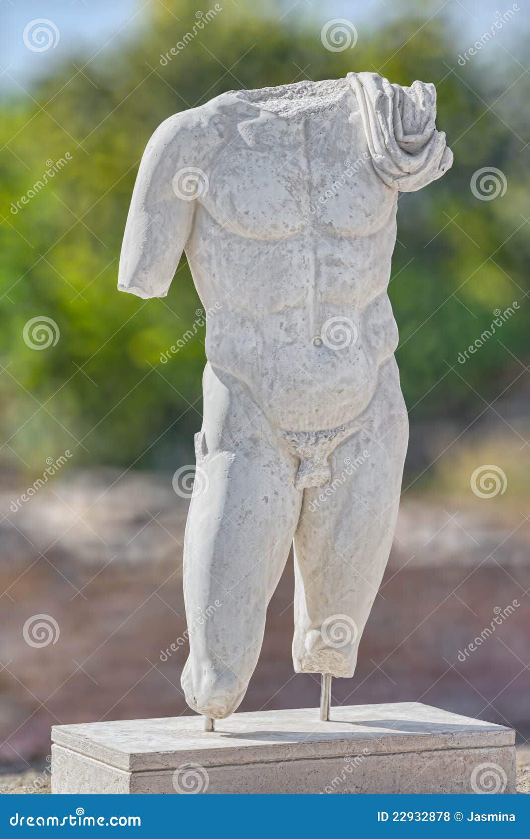 Heroic torso of a God stock photo. Image of roman, baths - 22932878