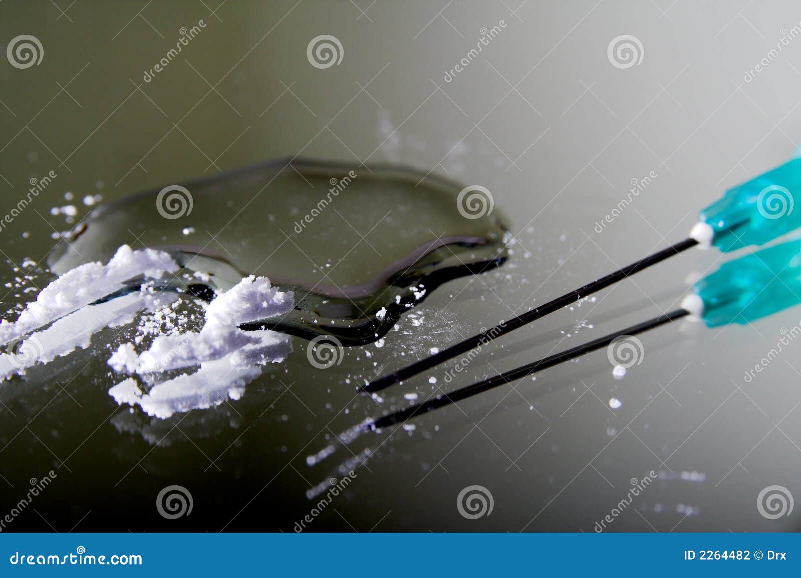 Heroin drug and needle stock photo. Image of illegal, horse - 2264482