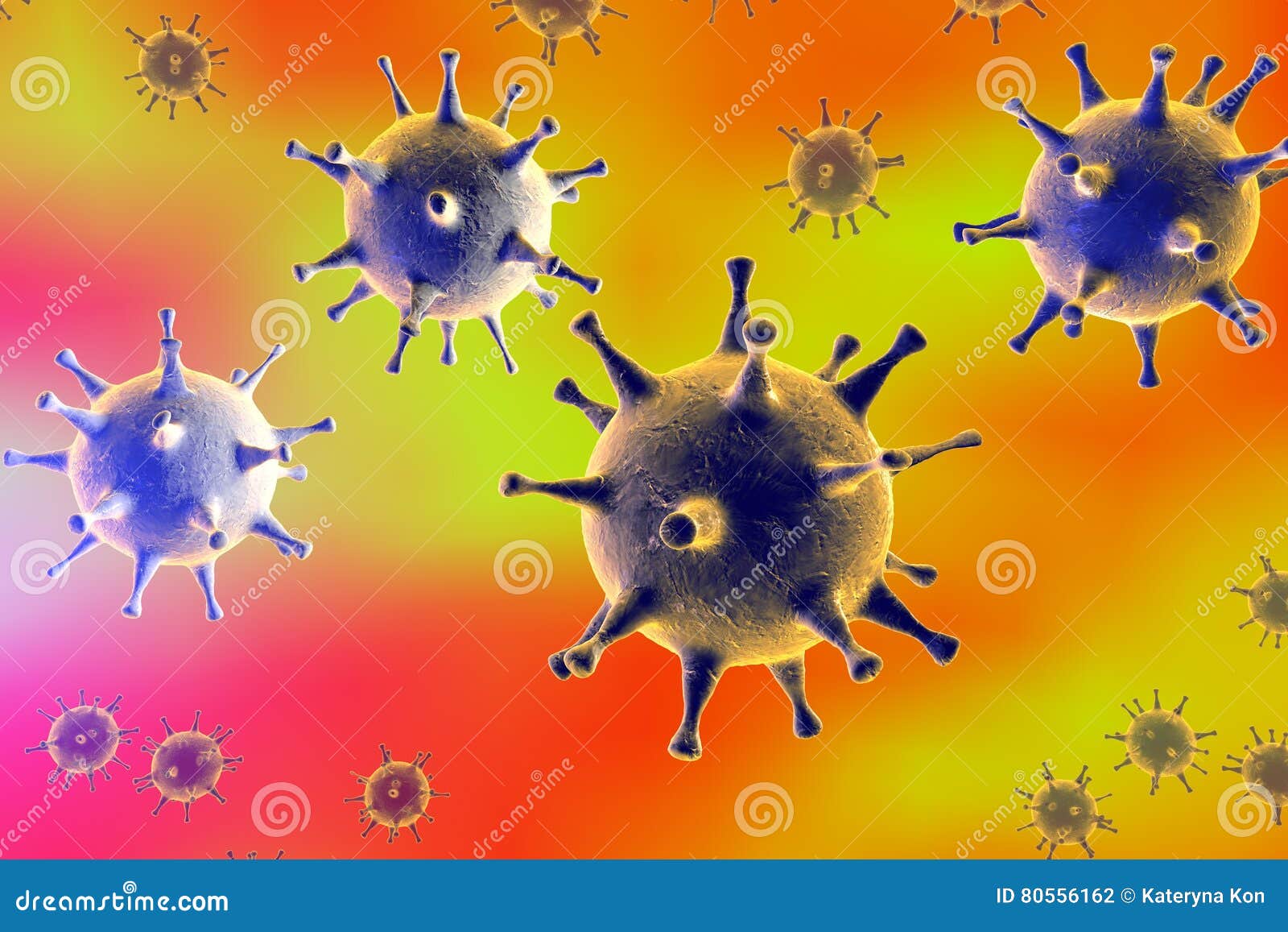 Herpes simplex virus stock illustration. Illustration of microbiology ...