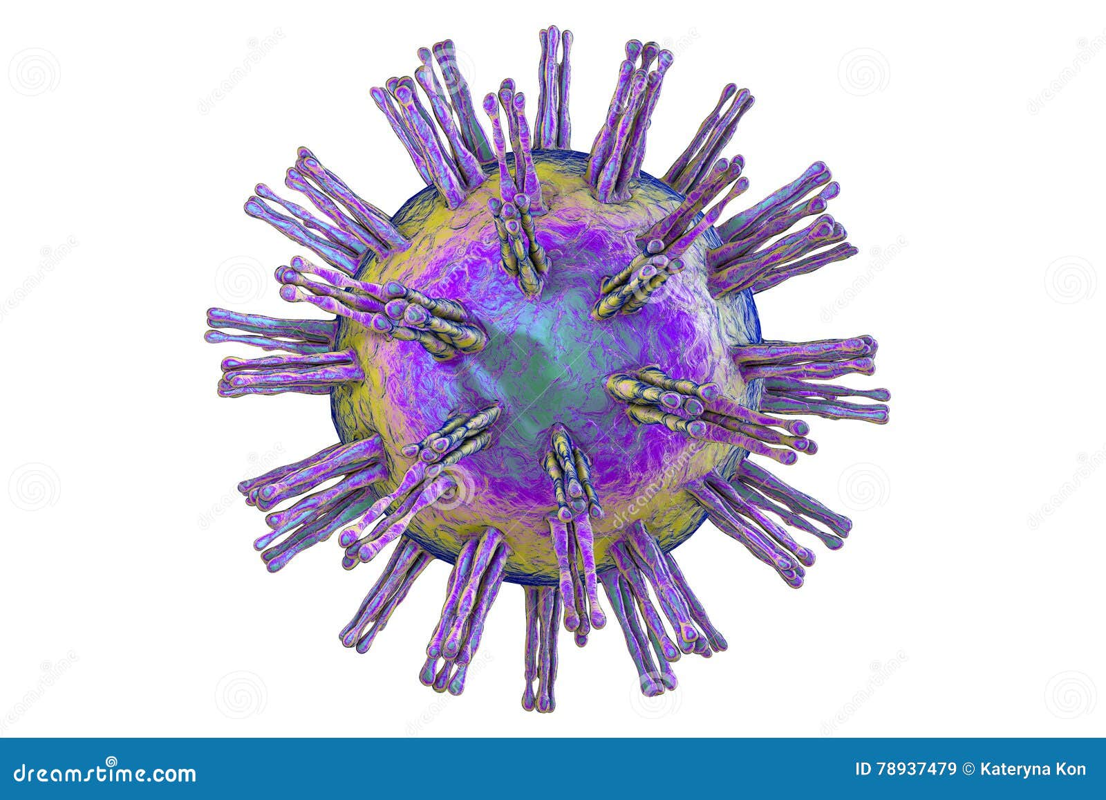 Herpes simplex virus stock illustration. Illustration of science - 78937479