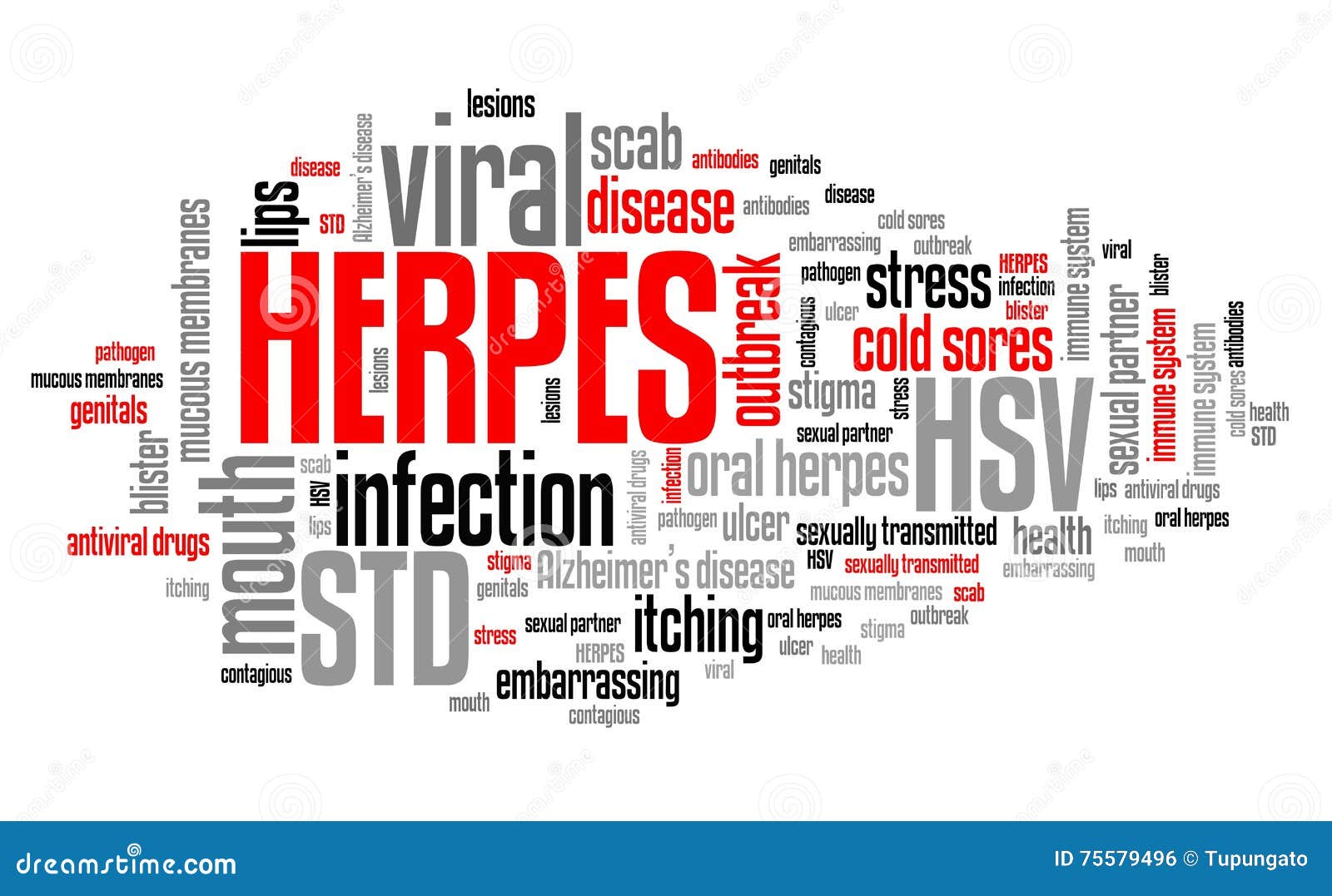 Herpes STD stock illustration. Illustration of medical - 75579496