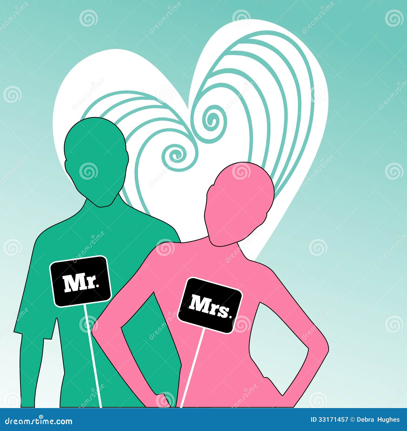 Herr und Frau vektor abbildung. Illustration von glücklich - 33171457