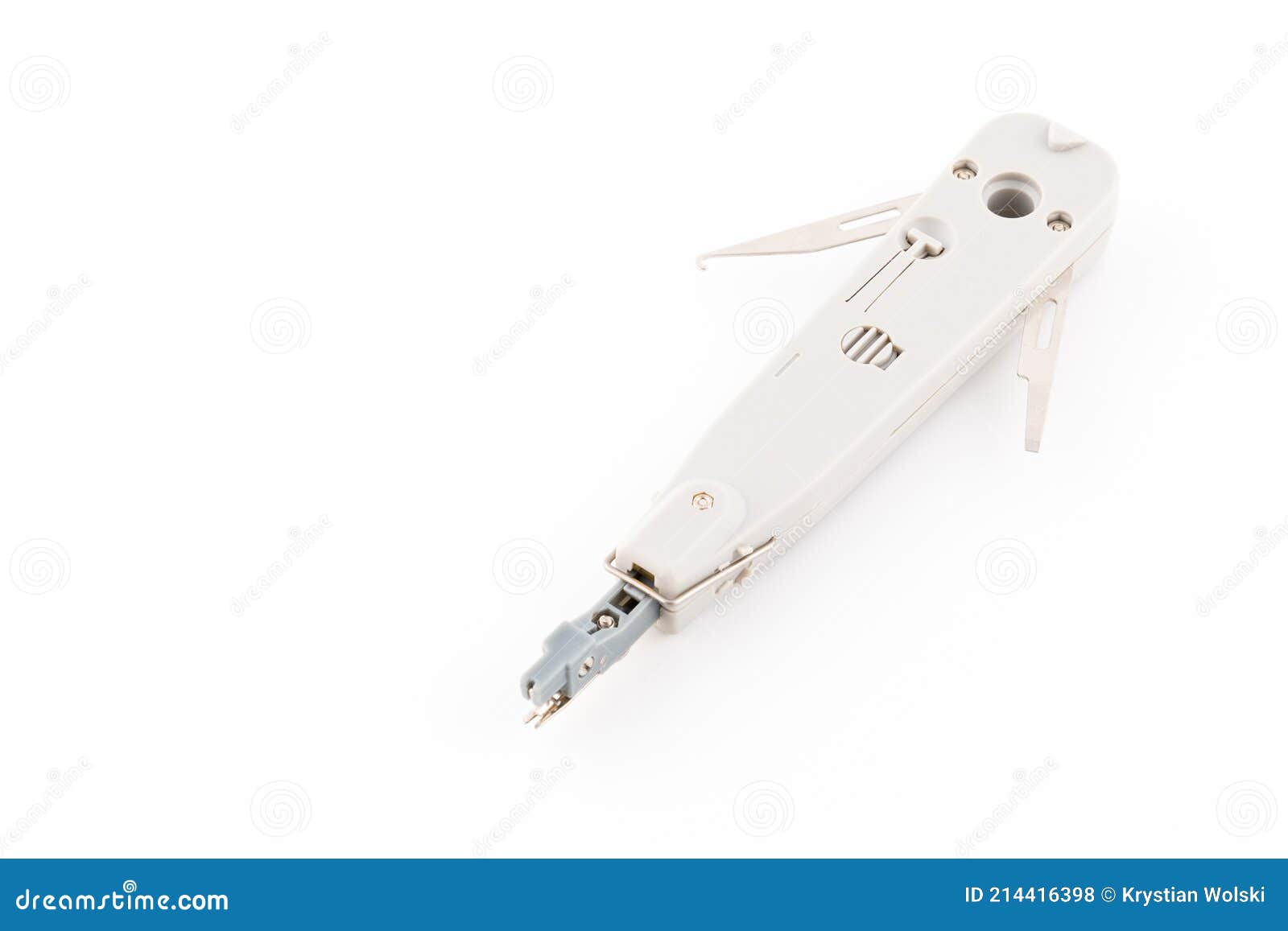 Herramienta De Red Para Cableado Sobre Fondo Blanco Foto de archivo ...