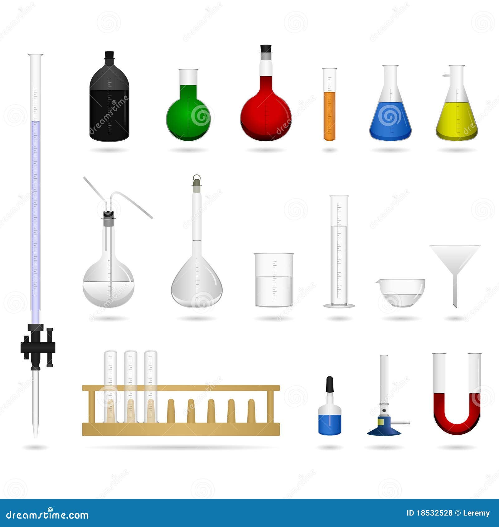Herramienta Del Equipo De Laboratorio De Ciencia Ilustración del Vector ...