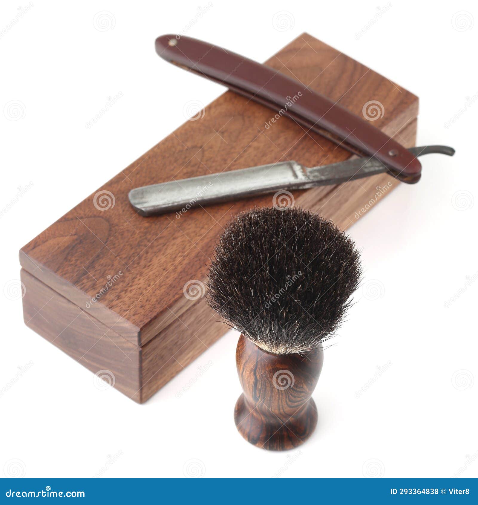 Herramientas De Barbero Aisladas En Blanco Foto de archivo - Imagen de ...