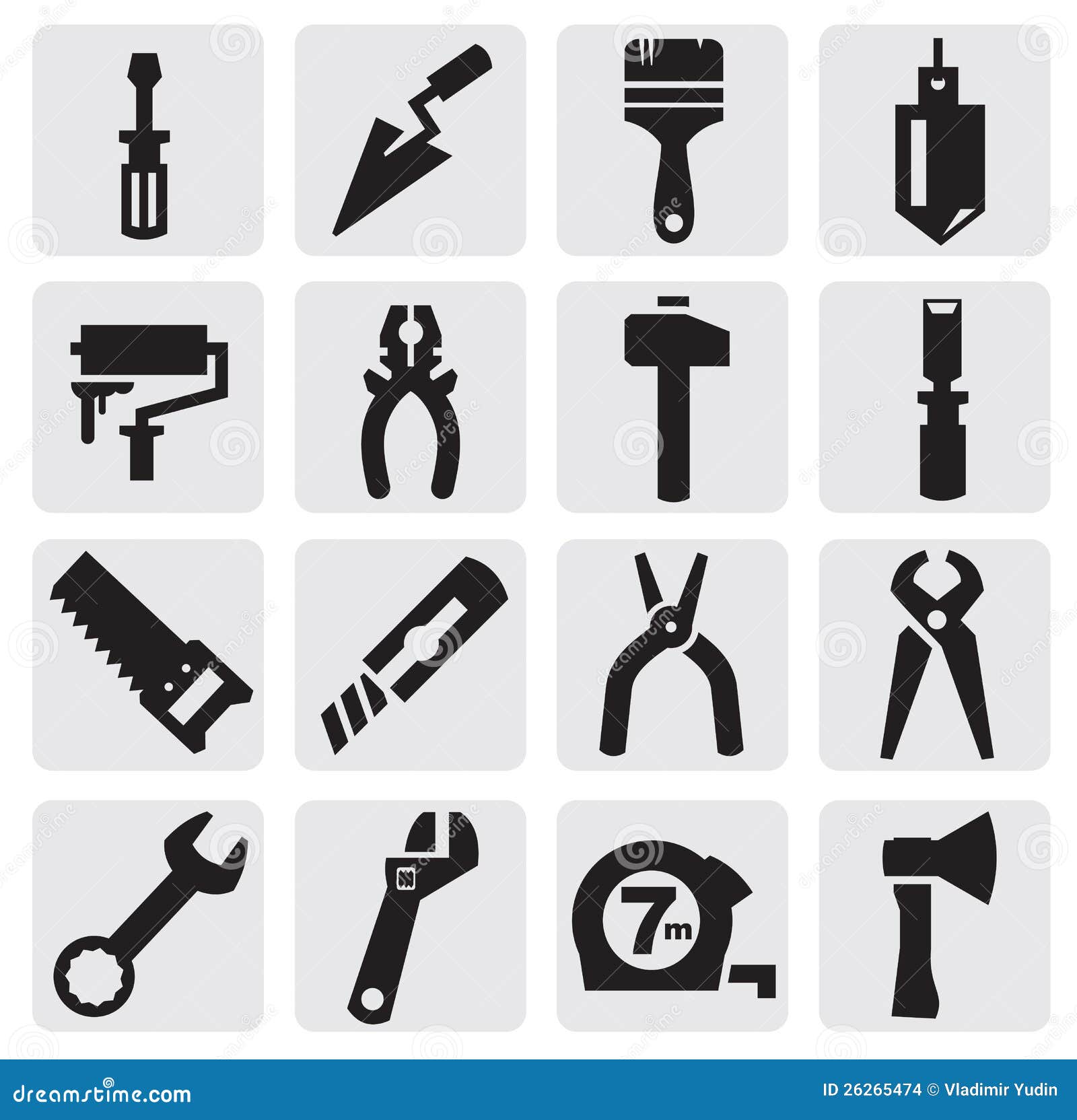 Herramientas De La Construcción Ilustración del Vector - Ilustración de ...