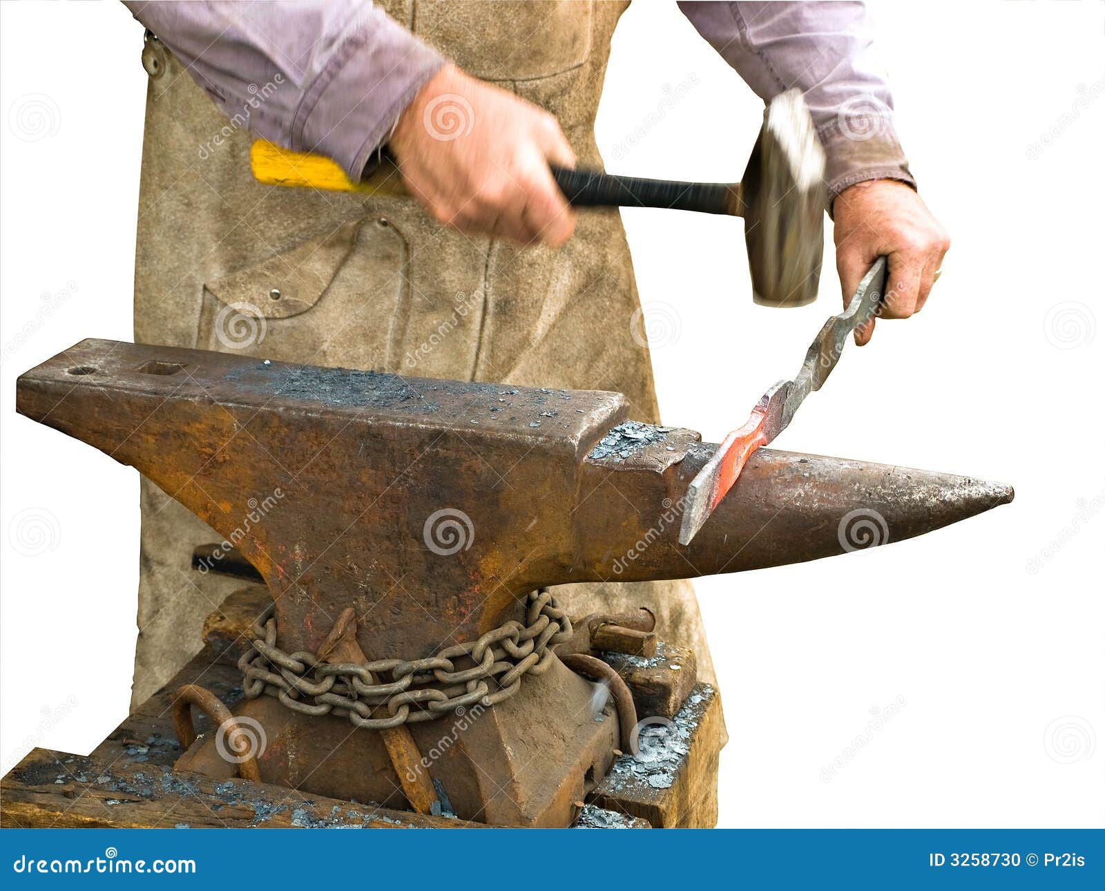 Herrero foto de archivo. Imagen de habilidad, derretimiento - 3258730