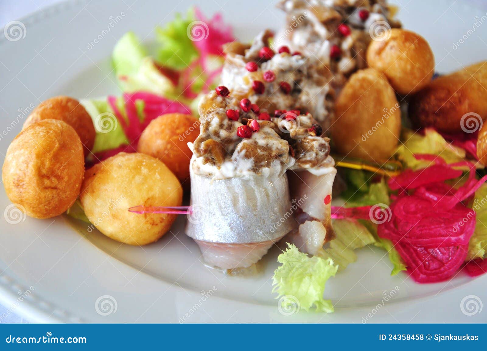 Herring dish stock photo. Image of food, flavoring, flavor - 24358458