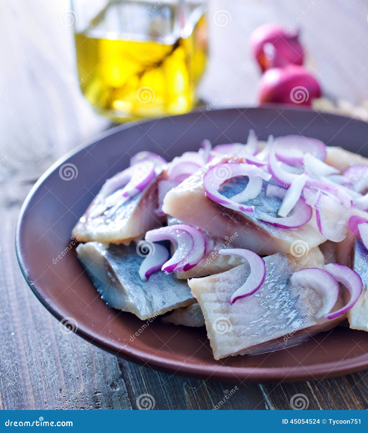 Herring stock photo. Image of marinated, norwegian, dinner - 45054524