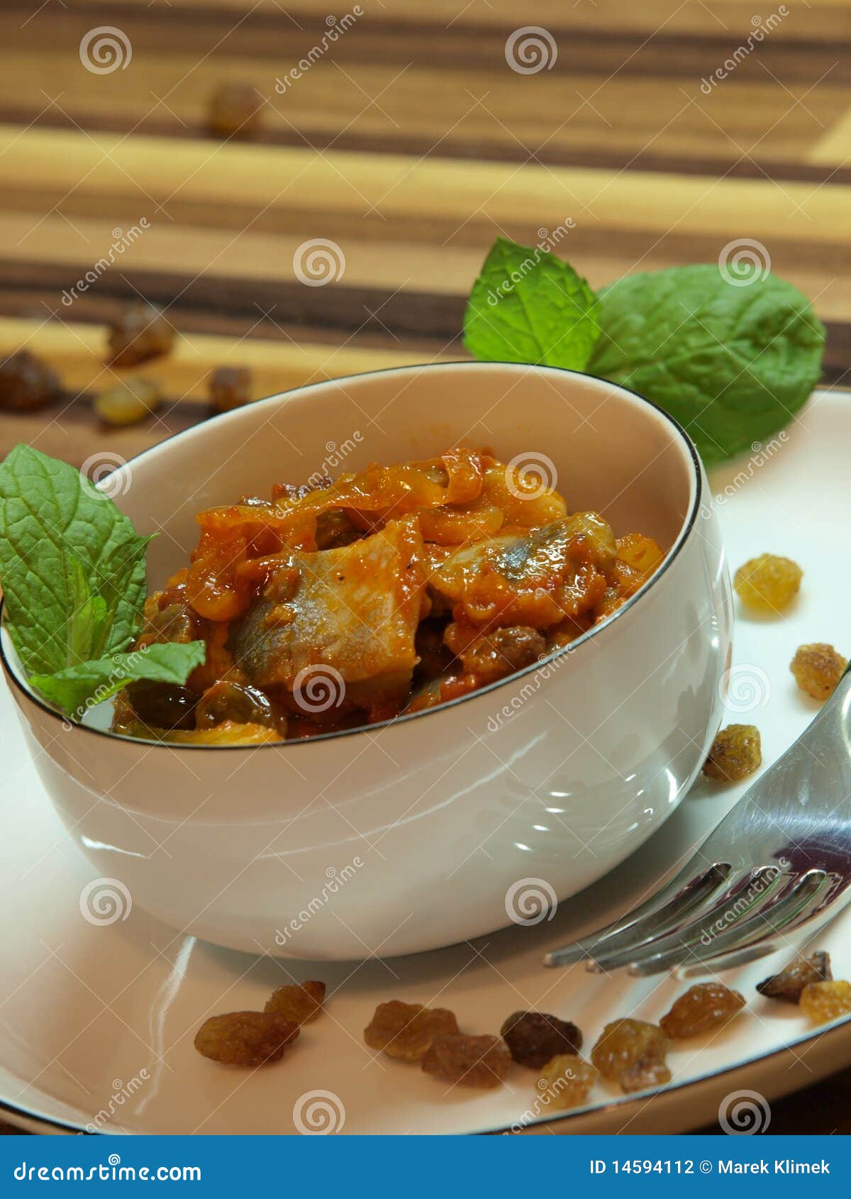 Herring with raisins stock photo. Image of fruits, fruit - 14594112