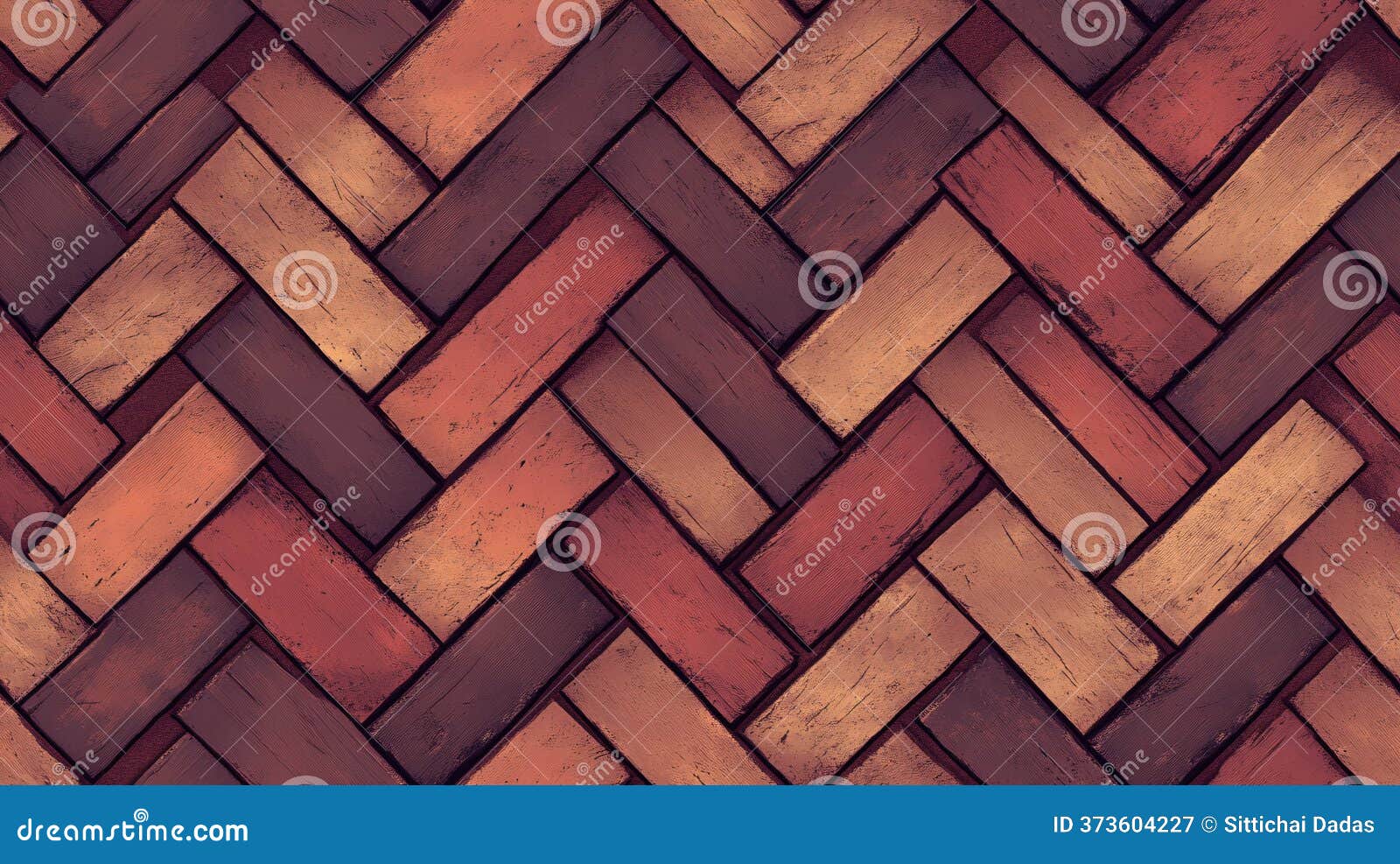 Herringbone Brick Paver Floor Seamless Texture Repeating Pattern Stock ...