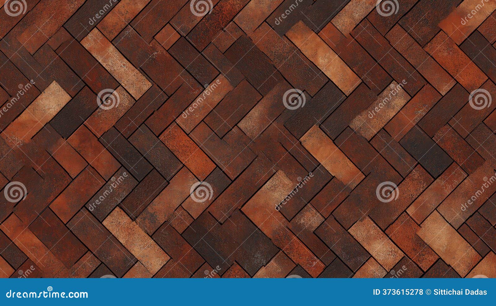 Herringbone Brick Pavement Texture Seamless Red Brick Pattern Royalty-Free Stock Photo ...