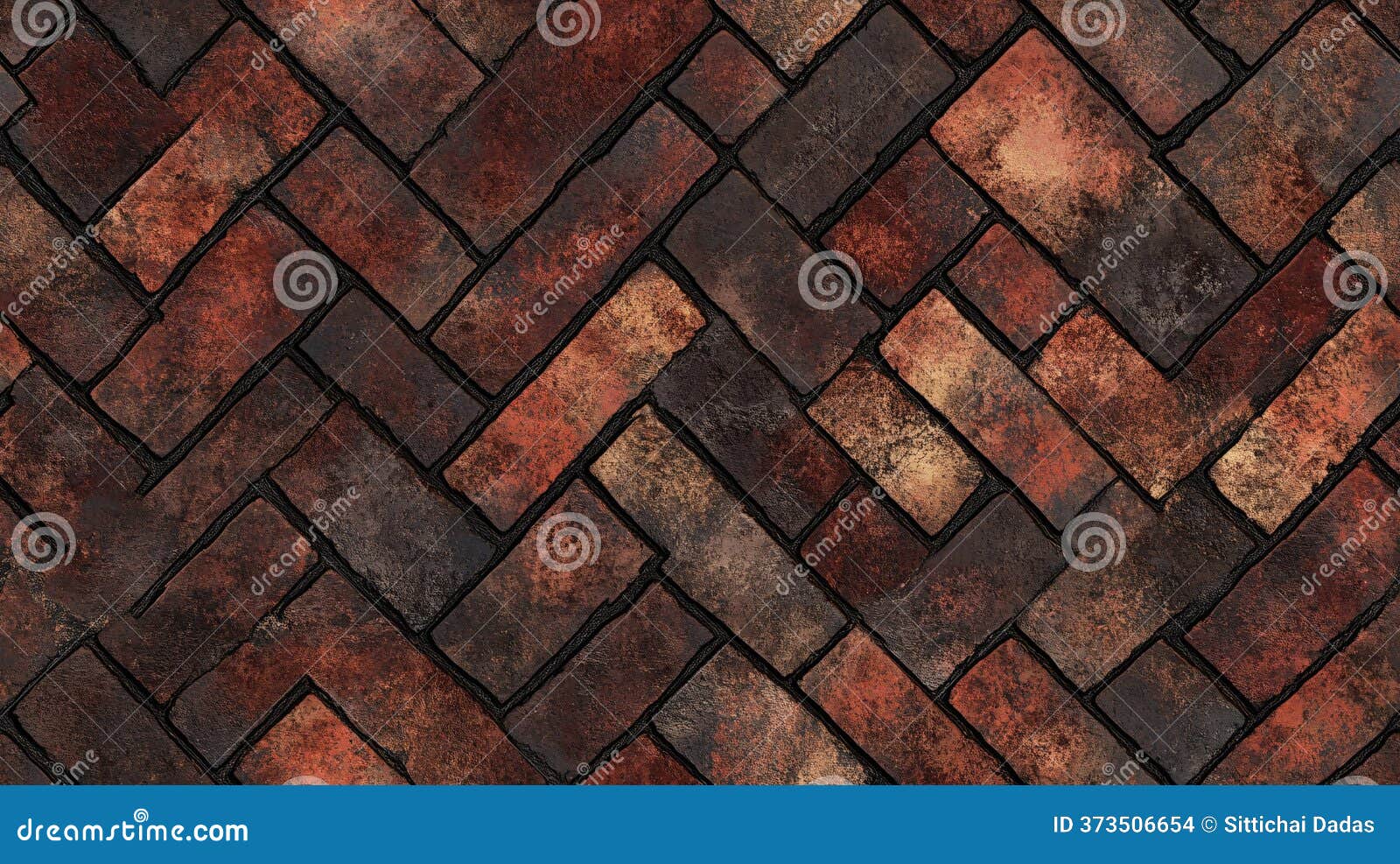 Herringbone Brick Pavement Texture Seamless Background Stock Photo ...