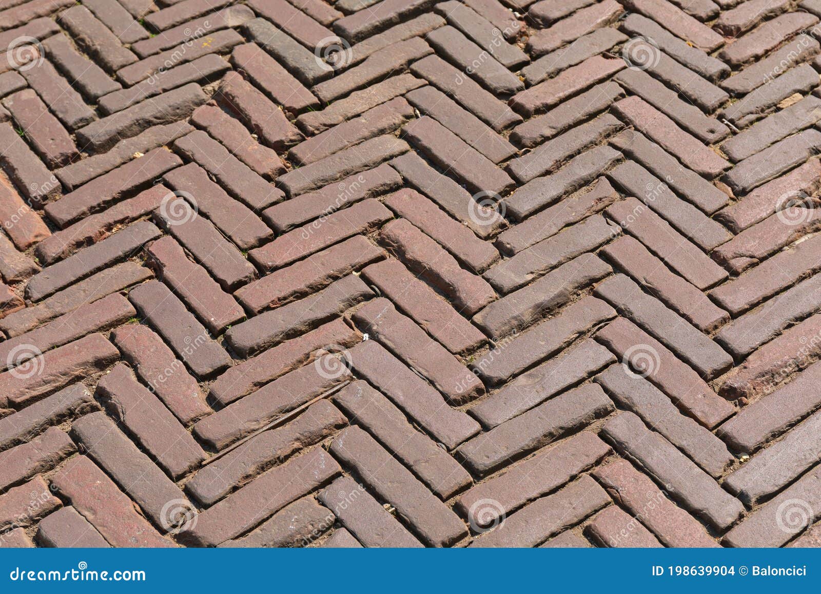 Herringbone Bricks Pavement Stock Photo - Image of europe, brick: 198639904