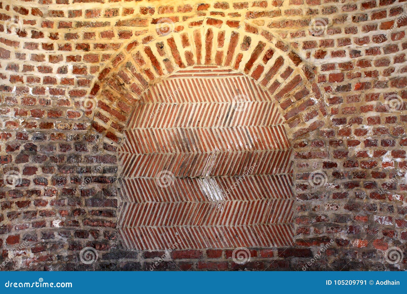 Herringbone Pattern in Red Brick Wall Stock Image - Image of rectangles ...