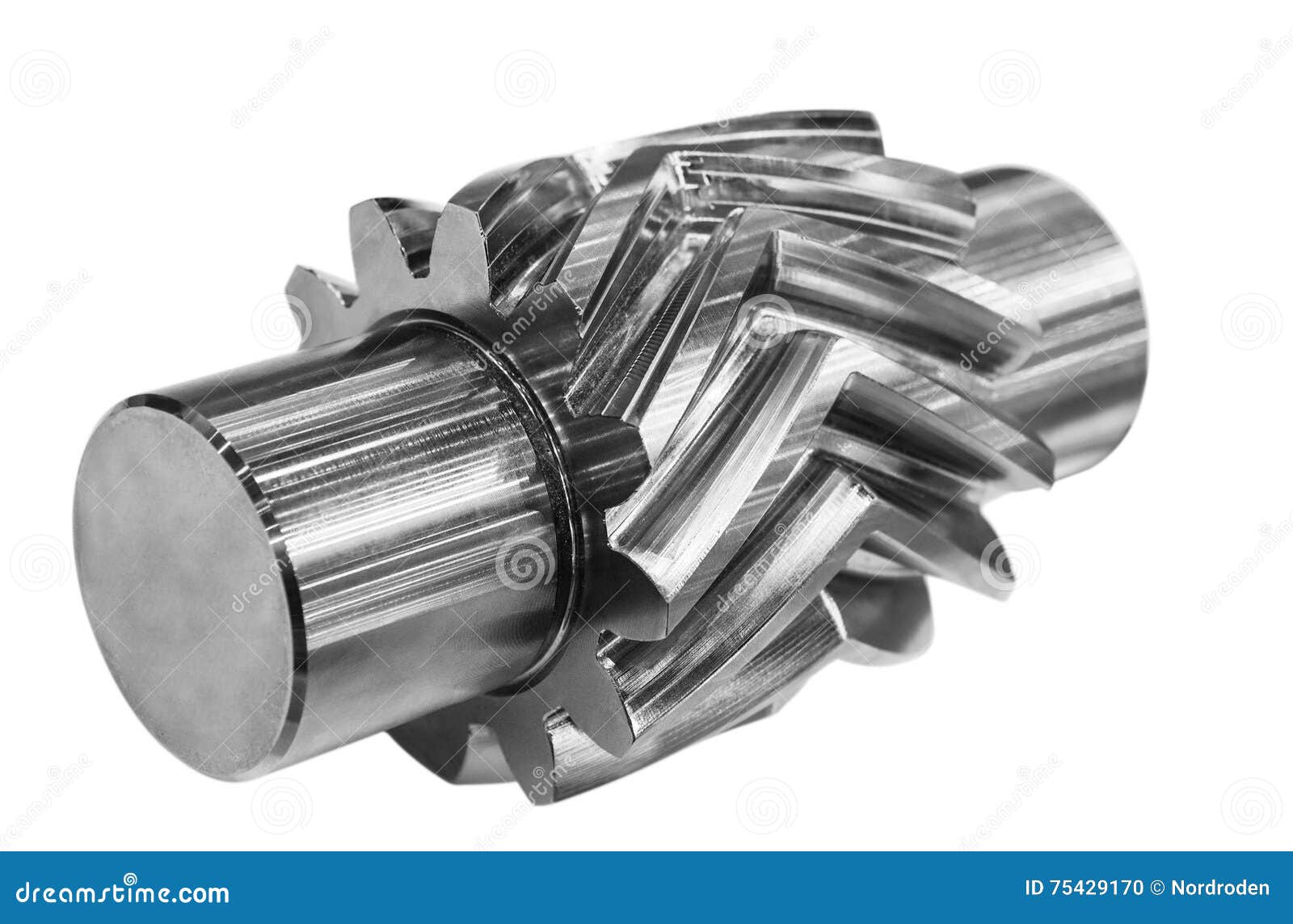 Herringbone Toothed Wheel. Isolated on White Background Stock Photo ...