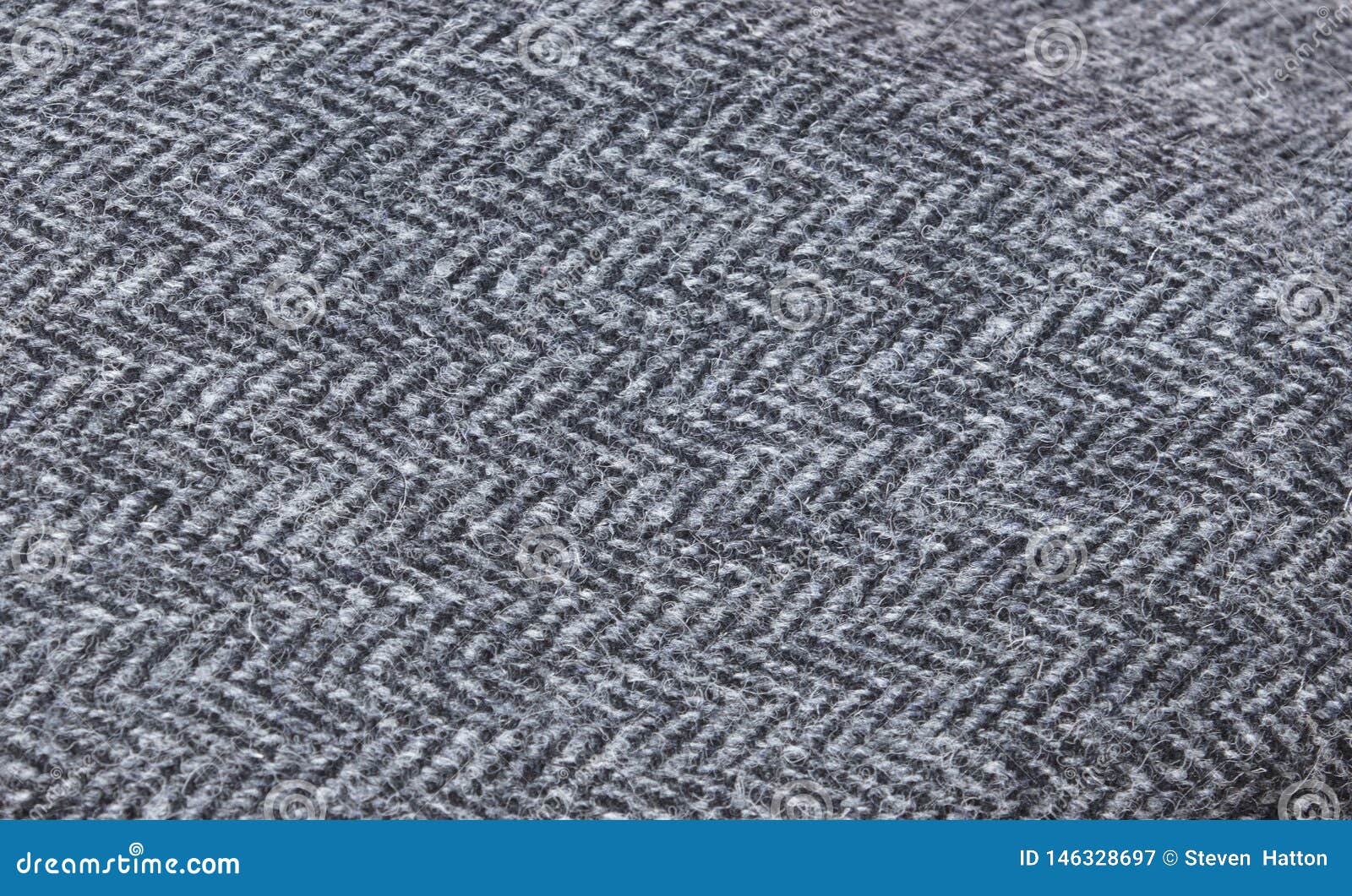 Herringbone Tweed Wool Fabric Texture Background Closeup. Natural ...