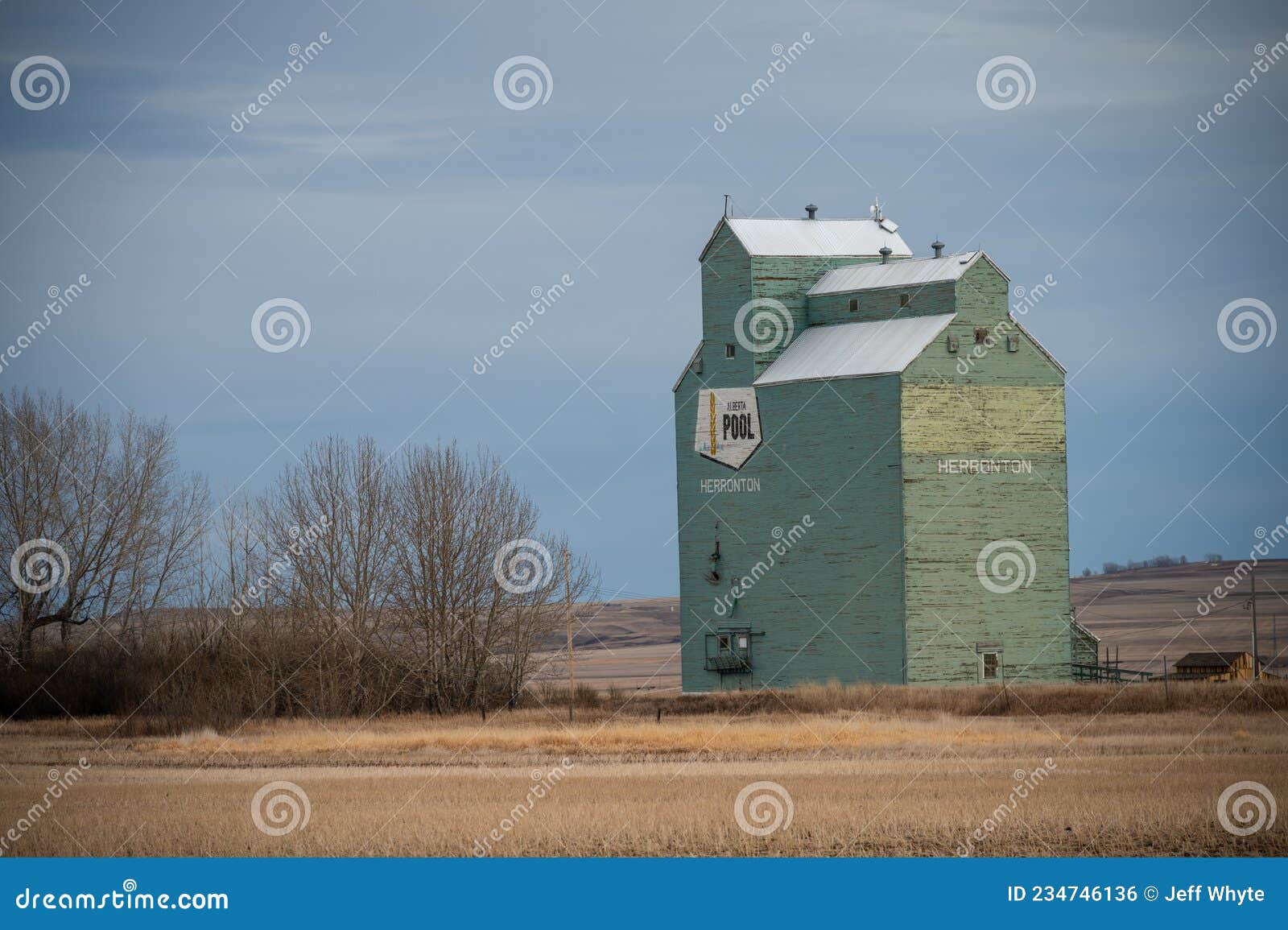 Herronton`s Old Alberta Wheat Pool Grain Elevator Editorial Photo ...