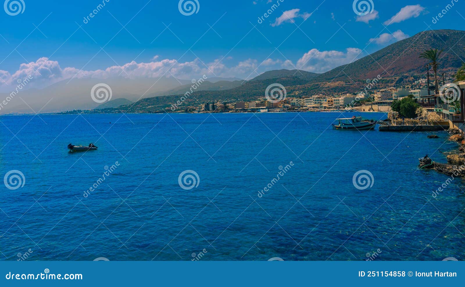 Hersonissos , Crete - Greece 2002 Stock Photo - Image of morning, grec ...