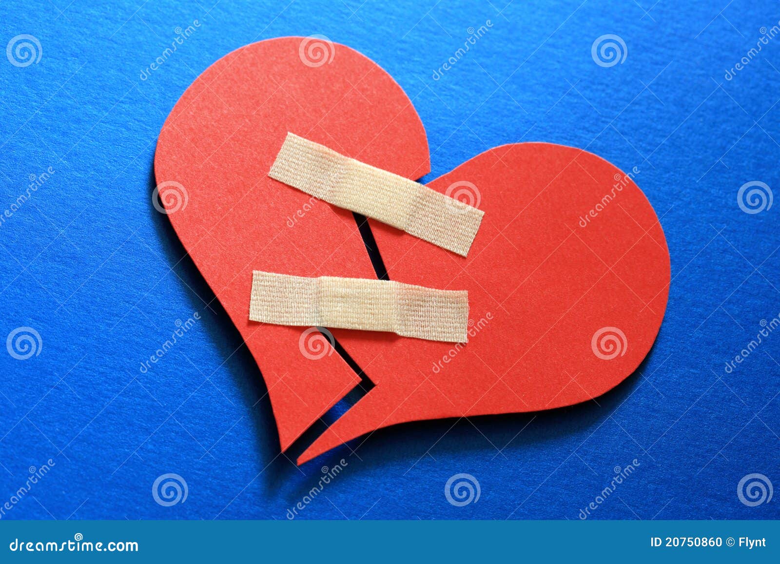 Herstel een gebroken hart stock foto. Image of eerst - 20750860