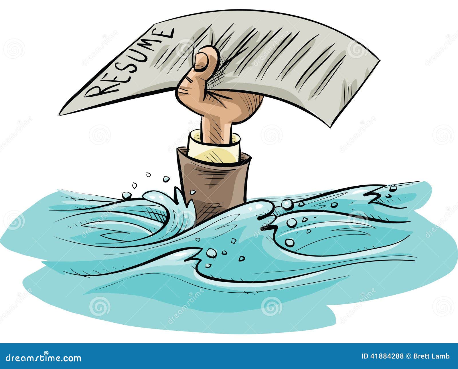 Hervat Verdrinking stock illustratie. Illustration of werkloos - 41884288