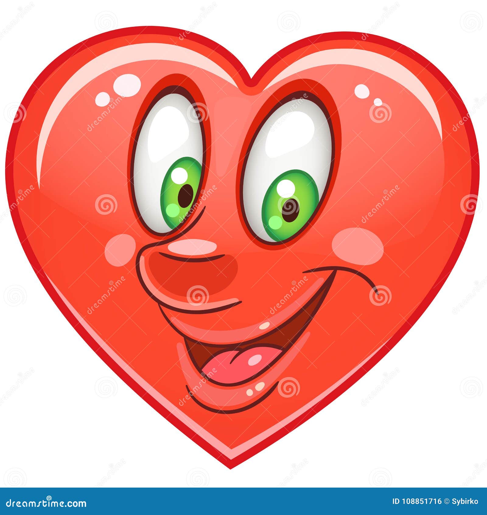 Herz Emoticons Smiley Emoji Vektor Abbildung - Illustration von feier ...