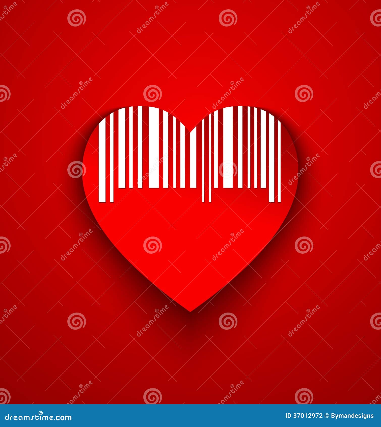 Herz mit Code-Strich vektor abbildung. Illustration von konzept - 37012972