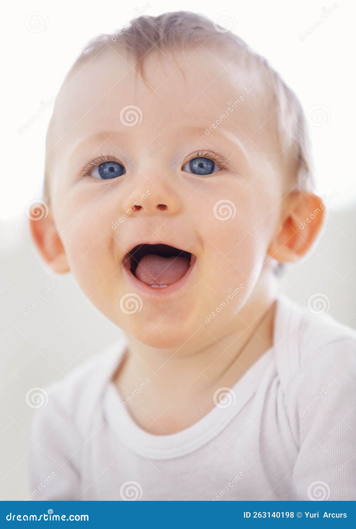 Hes a Bundle of Laughs. Portrait of an Adorable Baby Boy Laughing ...