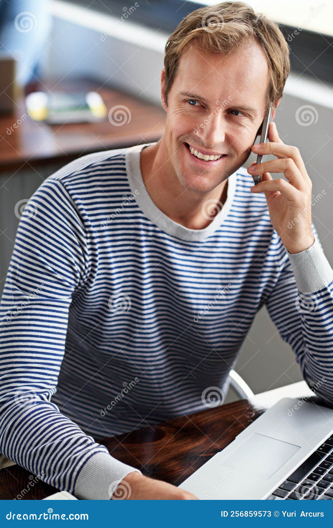 Hes Got the Technological Tools To Make Success Happen. a Man Talking ...