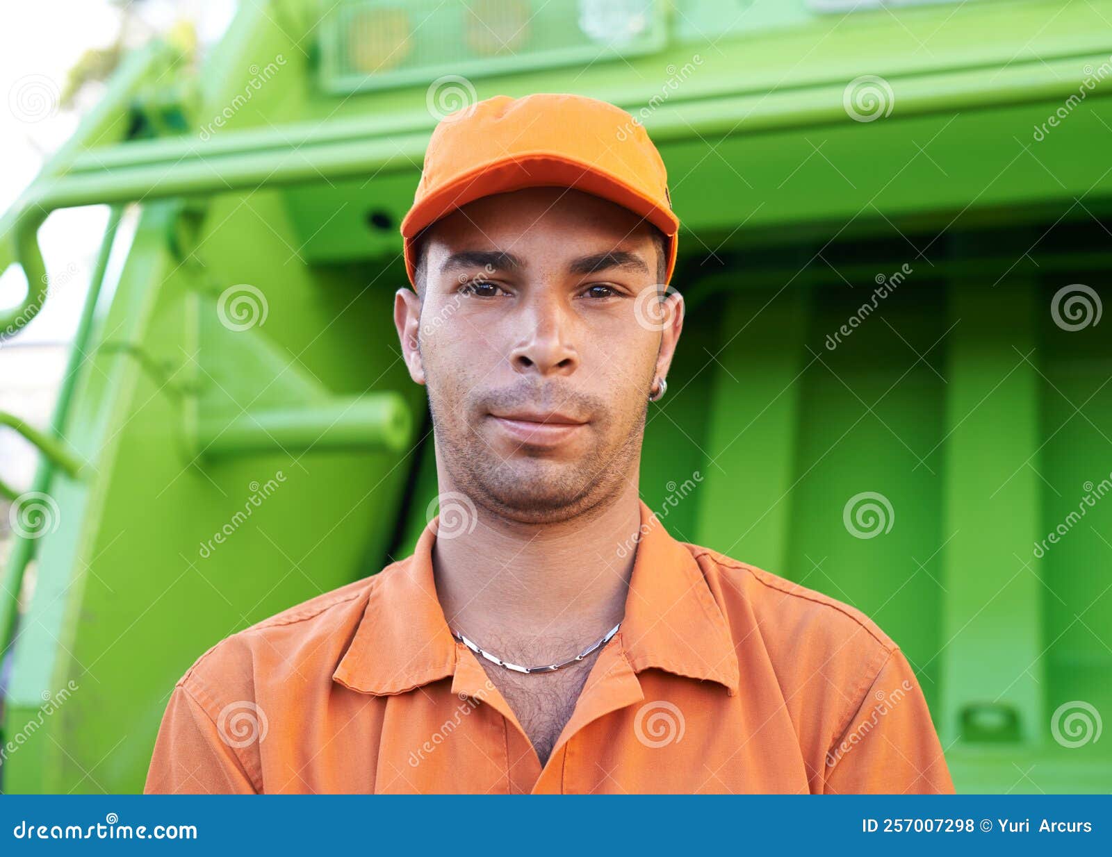 Hes Keeping Our Streets Clean. a Male Worker on Garbage Day. Stock ...