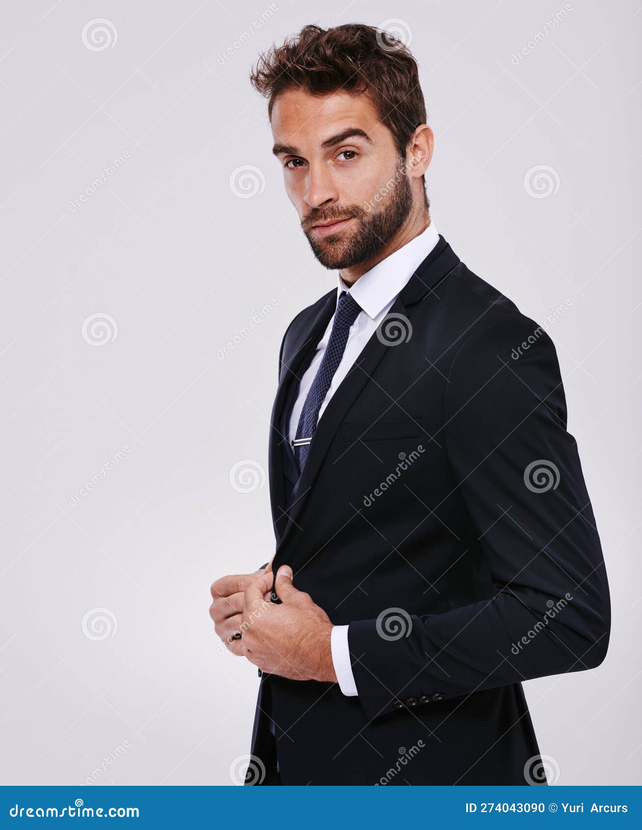 Hes a Ladies Man. Studio Shot of a Handsome and Well-dressed Young Man ...
