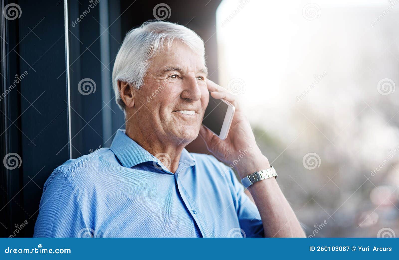 Hes Learnt that Every Client is Important. a Senior Businessman on a ...