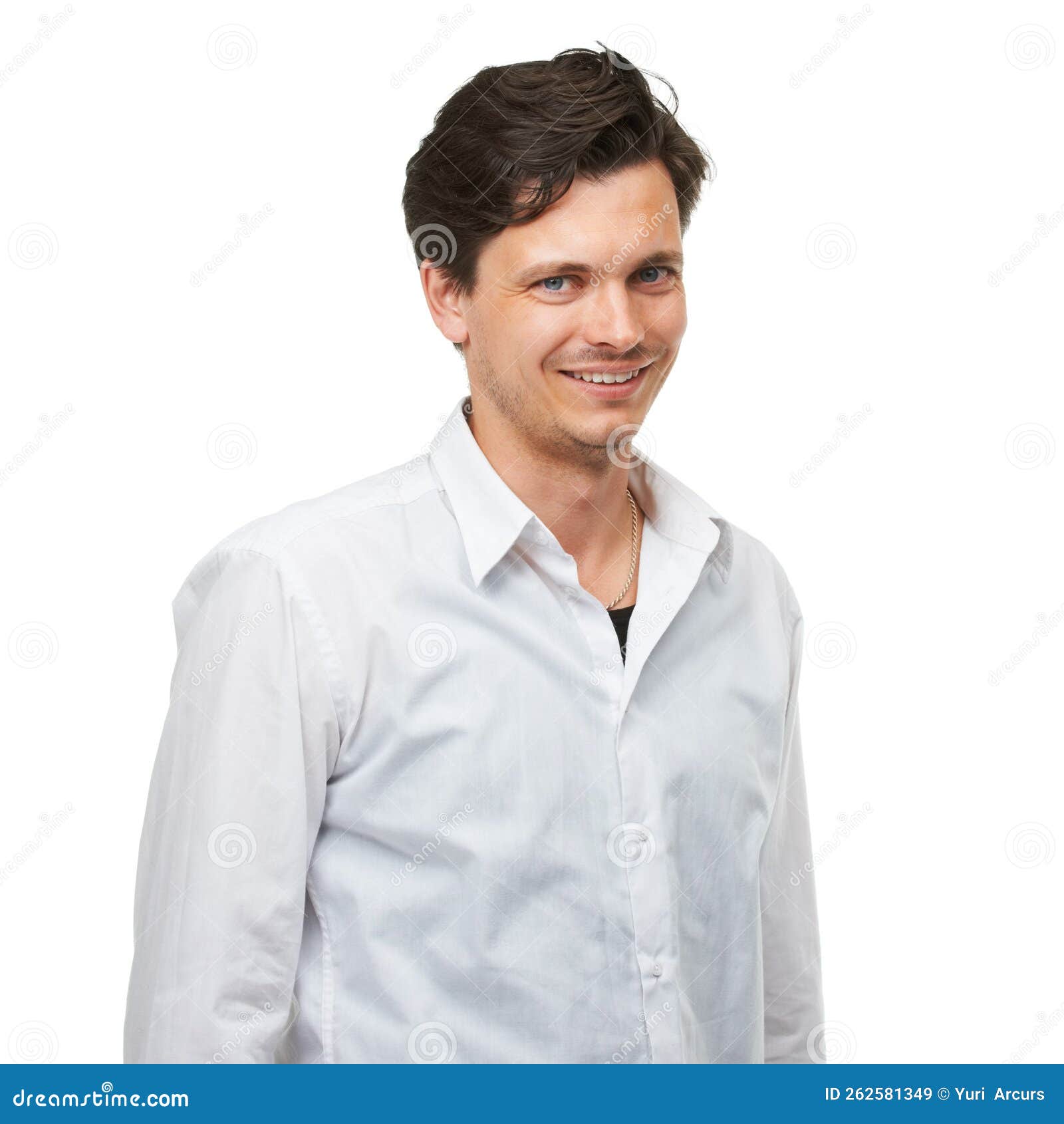 Hes a Loyal Work Employee. Studio Portrait of a Casually Dressed Man ...