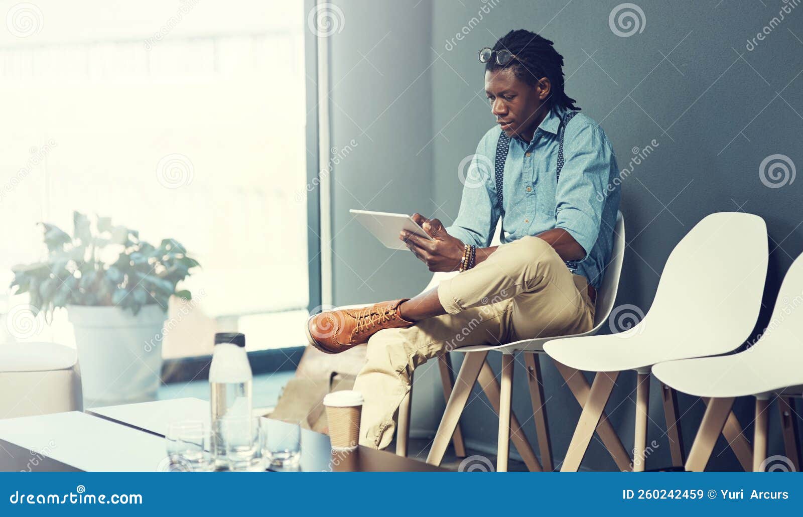 Hes Making Sure His 100 Prepared for the Interview. a Young Businessman ...