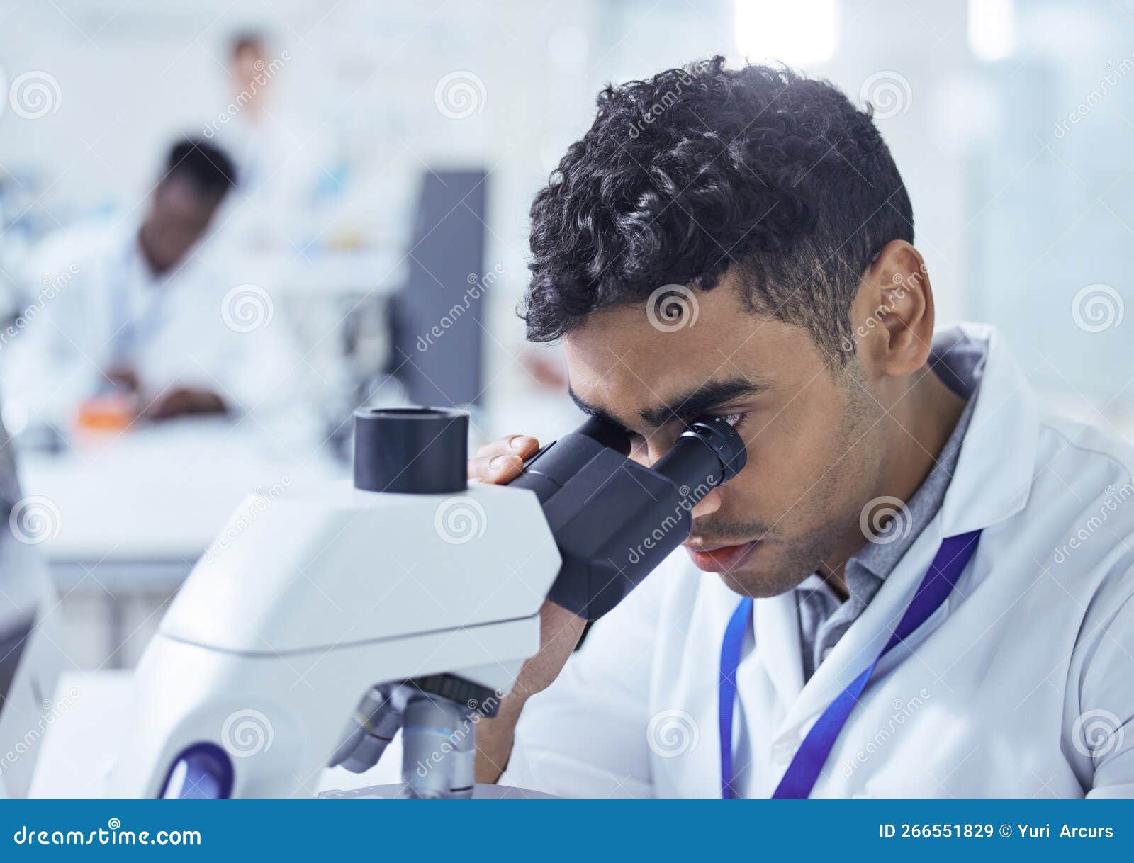 Hes Onto the Next Mission. a Young Male Lab Technician Using a ...