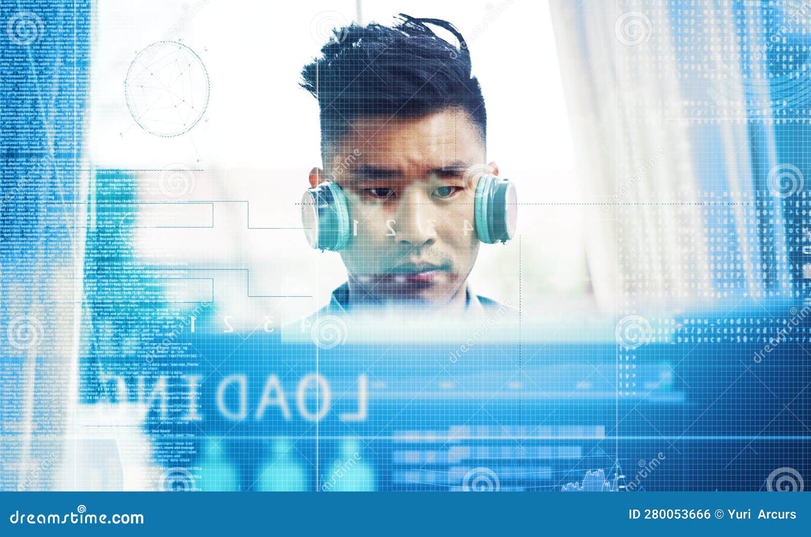 Hes a Professional Programmer. a Handsome Young Male Coder Working on ... Hes a Professional Programmer. a Handsome Young Male Coder Working on ...
