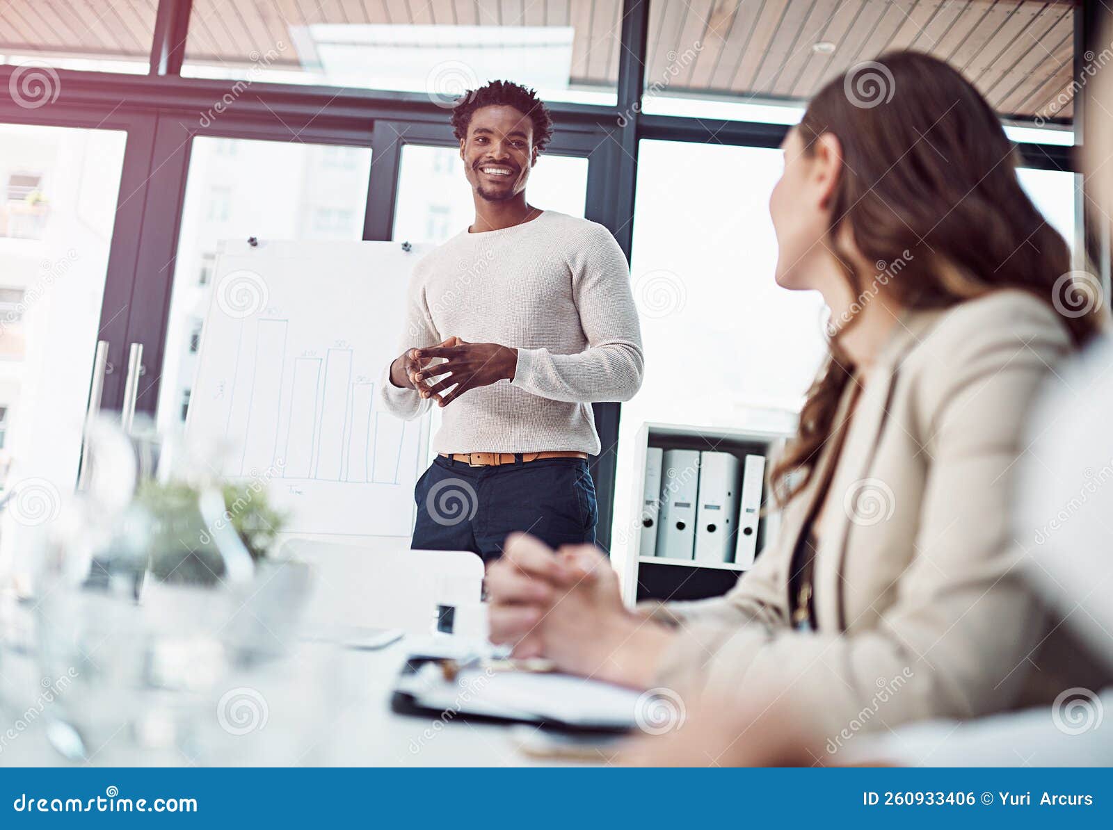 Hes Setting an Example by Being an Example. Businesspeople Having a ...